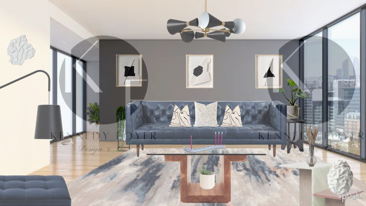 Tier 1-design With 2-D Render home Decor Services, E-design, Mood Board ...