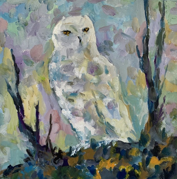 Abstract Paintings Of Owls
