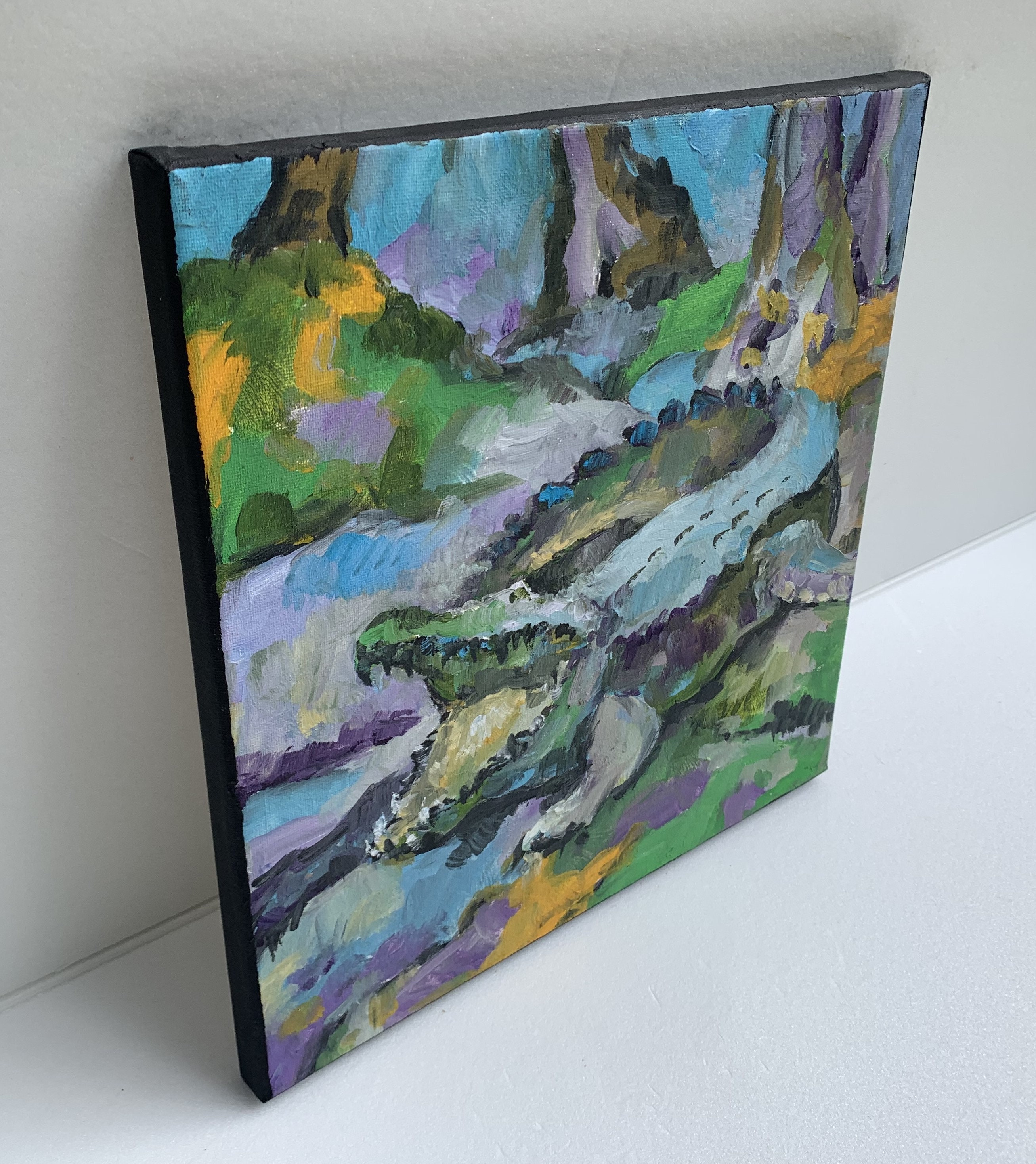 Alligator Painting Alligator Abstract Painting Alligator Oil Painting ...