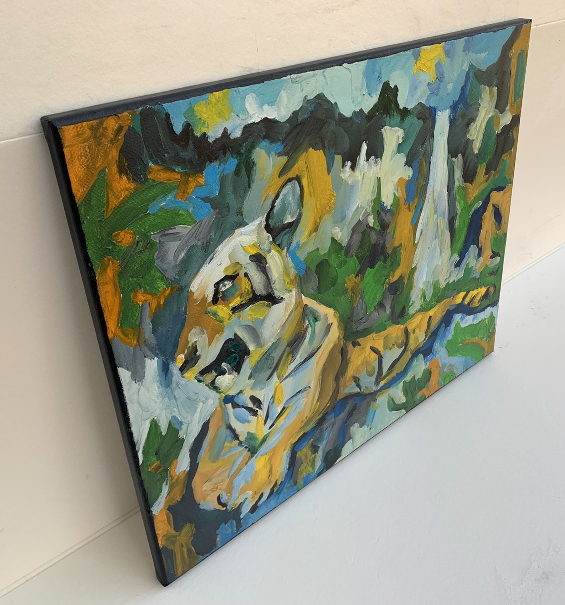 Tiger Painting Tiger Abstract Painting Tiger Oil Painting Tiger Wall ...
