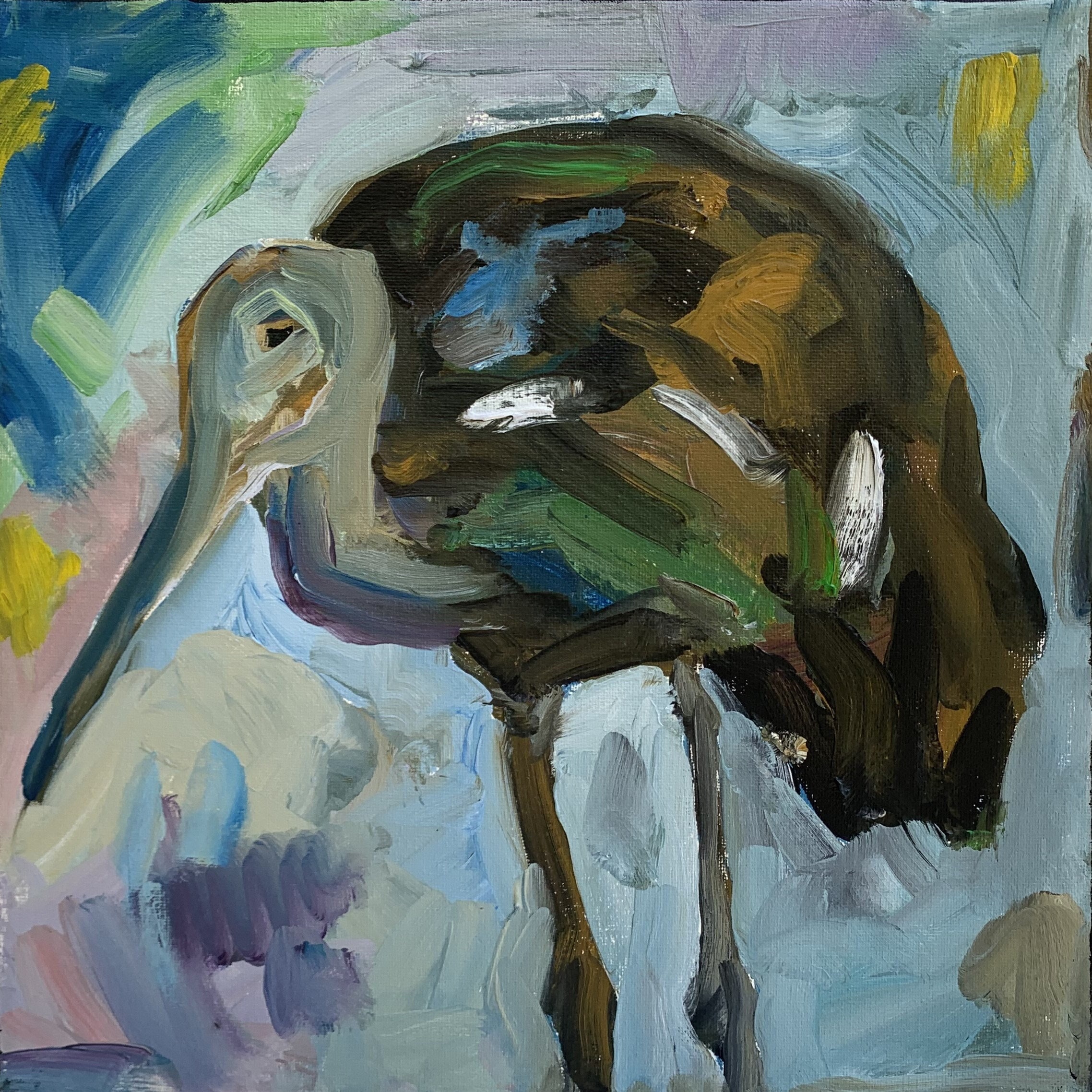 Bird Painting Bird Abstract Painting Bird Oil Painting Bird Wall ...