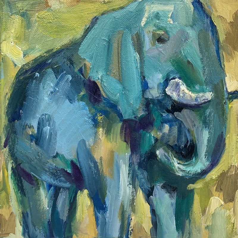 Abstract Elephant - Etsy
