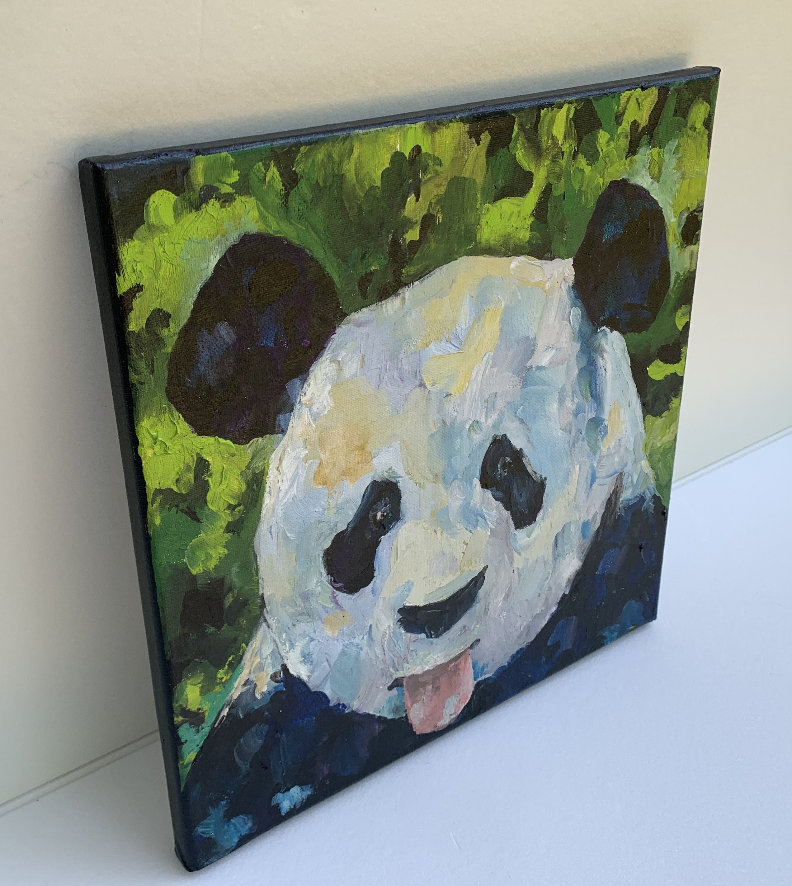 Panda Bear Painting Panda Bear Abstract Painting Panda Bear - Etsy