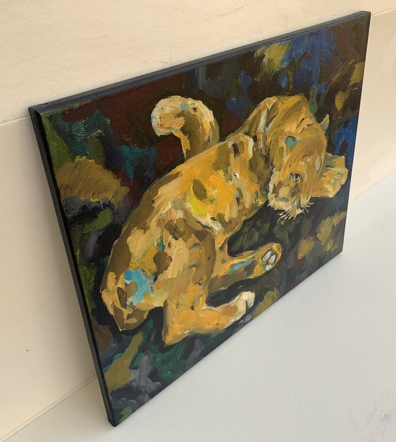 Tiger Painting Tiger Abstract Painting Tiger Oil Painting Tiger Wall ...