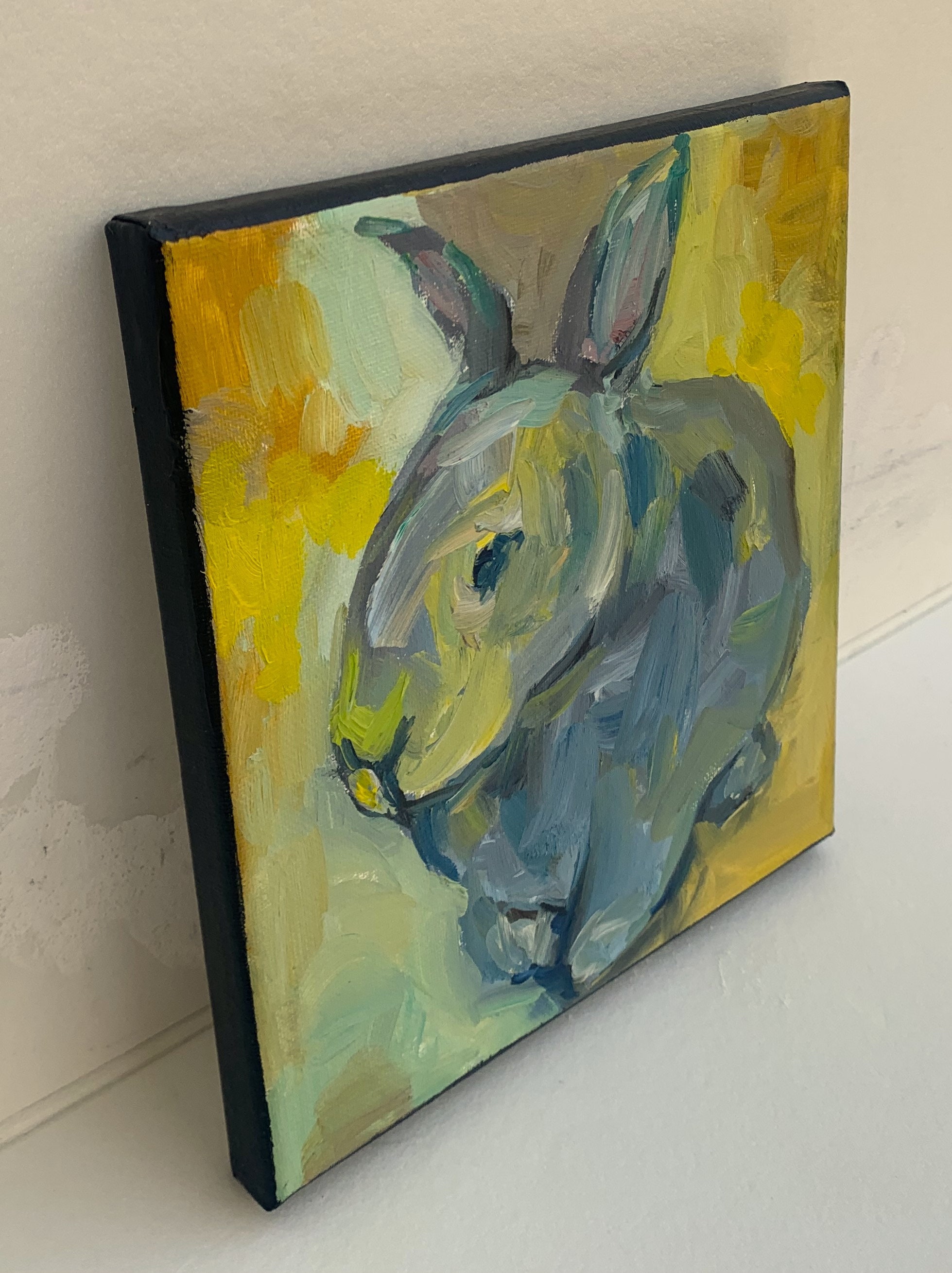 Rabbit Painting Rabbit Abstract Painting Rabbit Oil Painting Rabbit ...