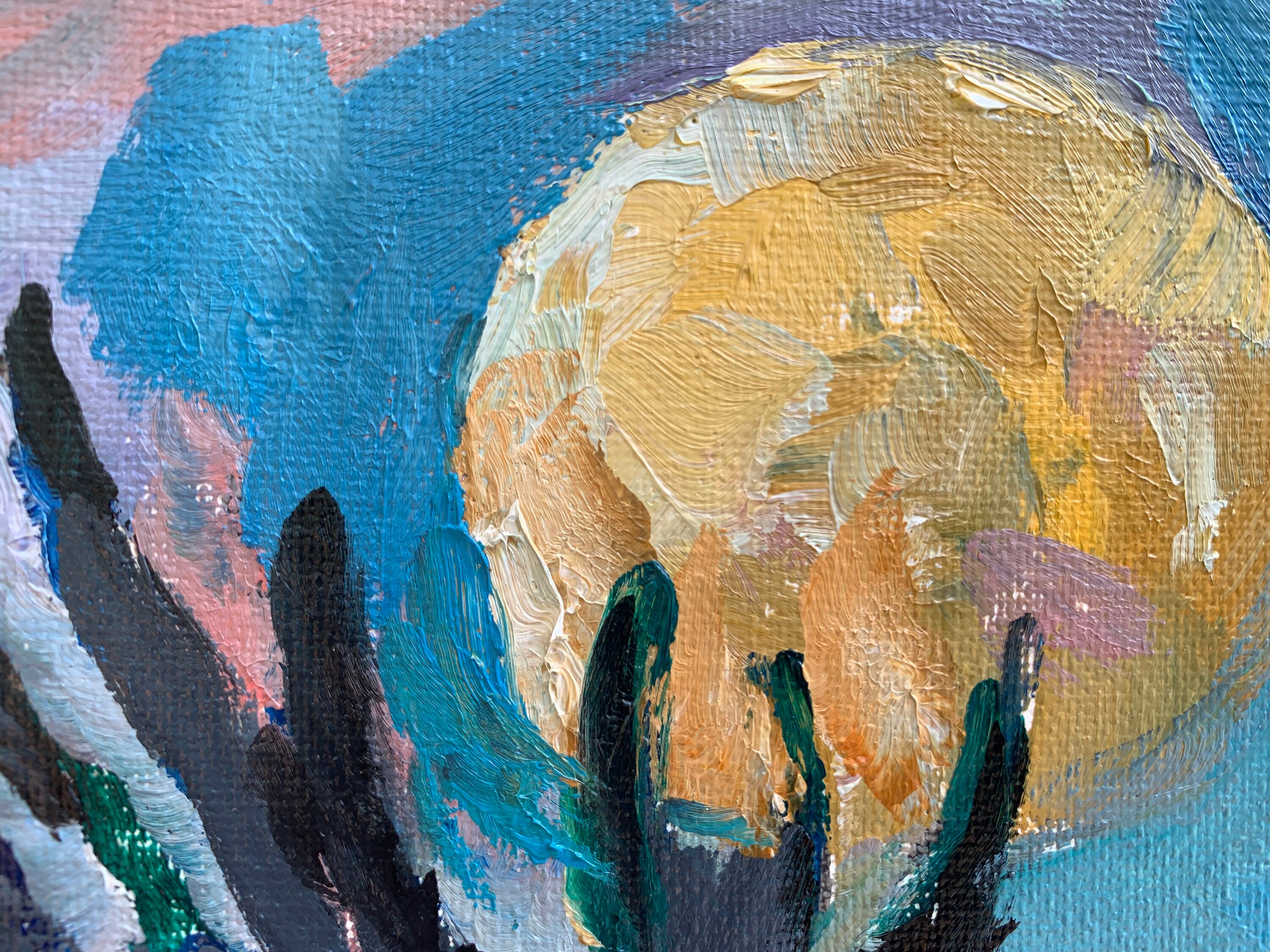 Moose Painting Moose Abstract Painting Moose Oil Painting - Etsy