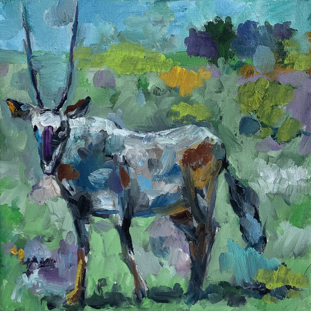 Oryx Painting Oryx Abstract Painting Oryx Oil Painting Oryx Wall ...