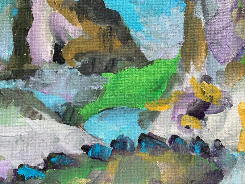 Alligator Painting Alligator Abstract Painting Alligator Oil Painting ...