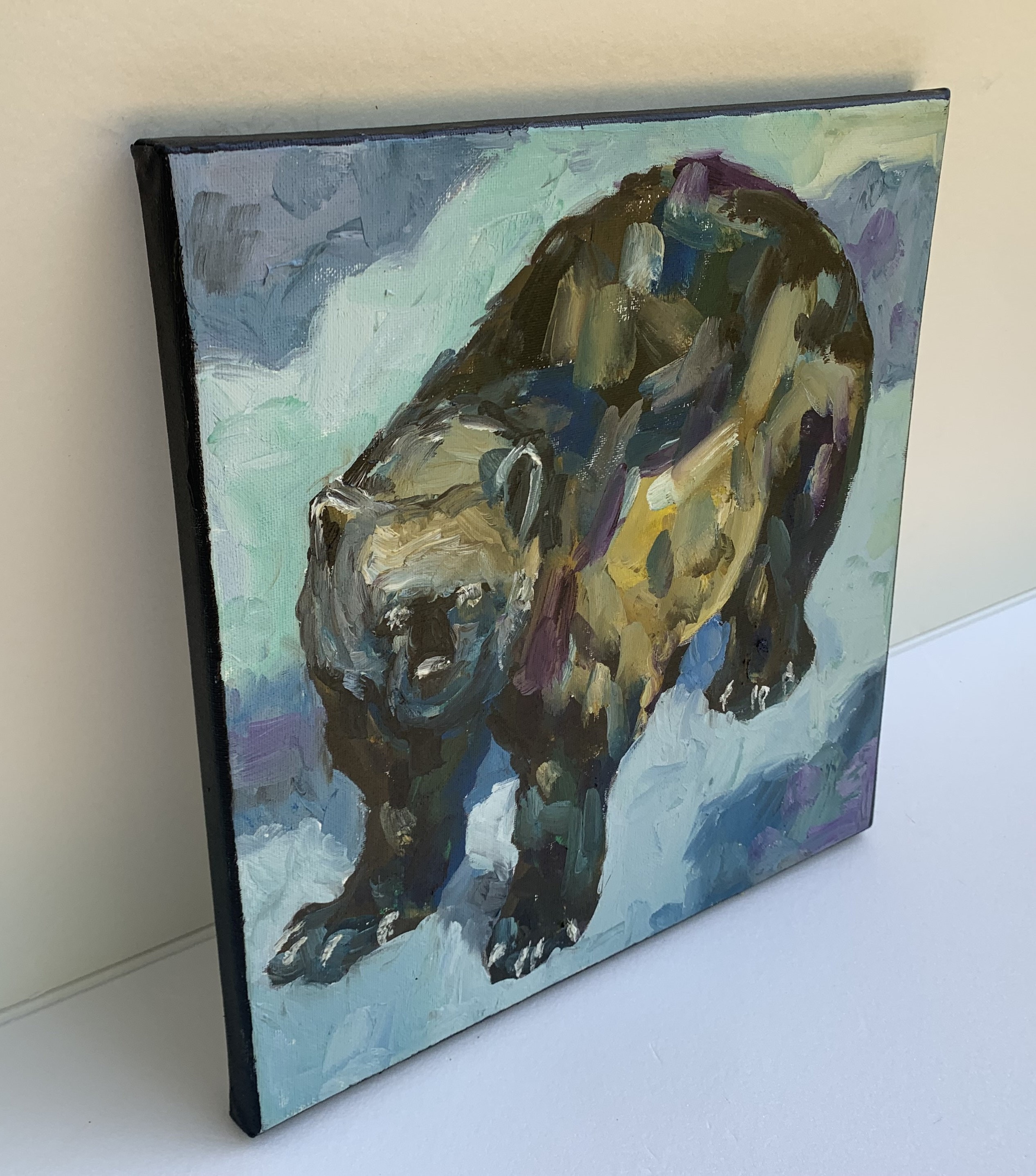 Wolverine Painting Wolverine Abstract Painting Wolverine Oil Painting ...