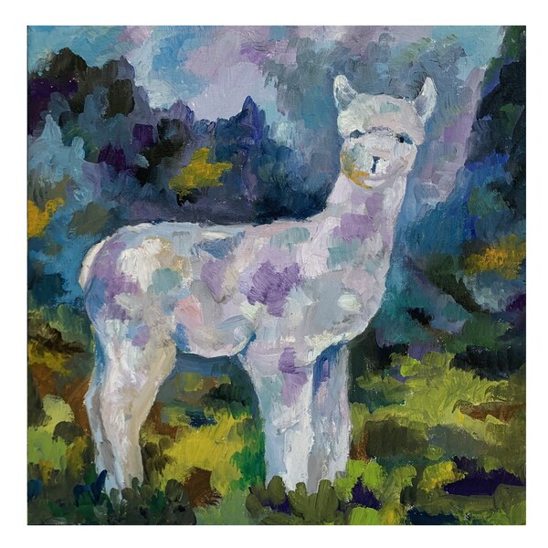 Llama Painting - Etsy