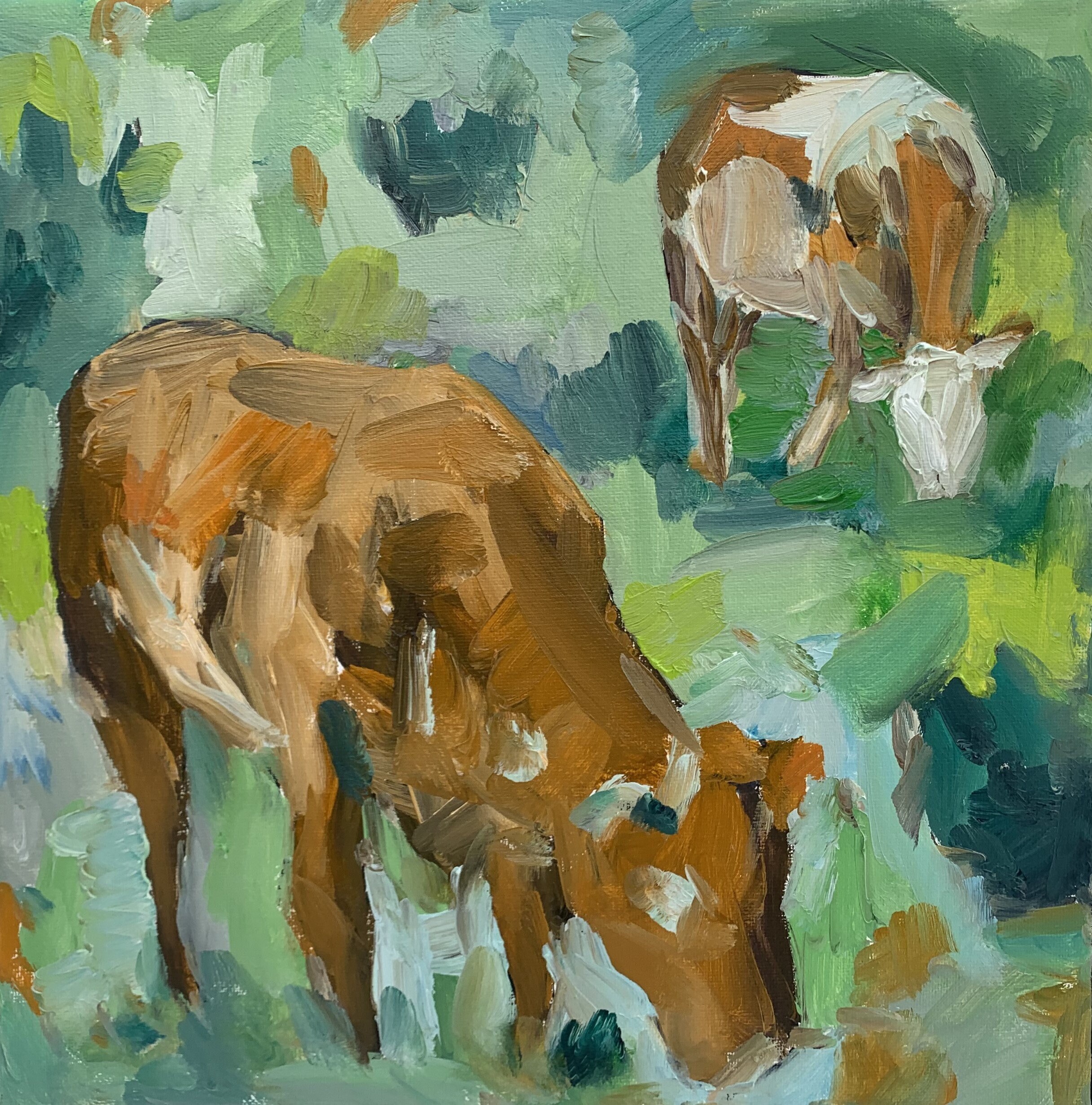 Cow Painting Cow Abstract Painting Cow Oil Painting Cow Wall Painting ...