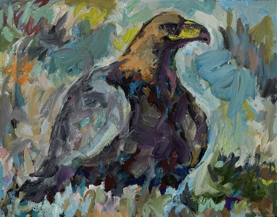 Eagle Painting Eagle Abstract Painting Eagle Oil Painting - Etsy