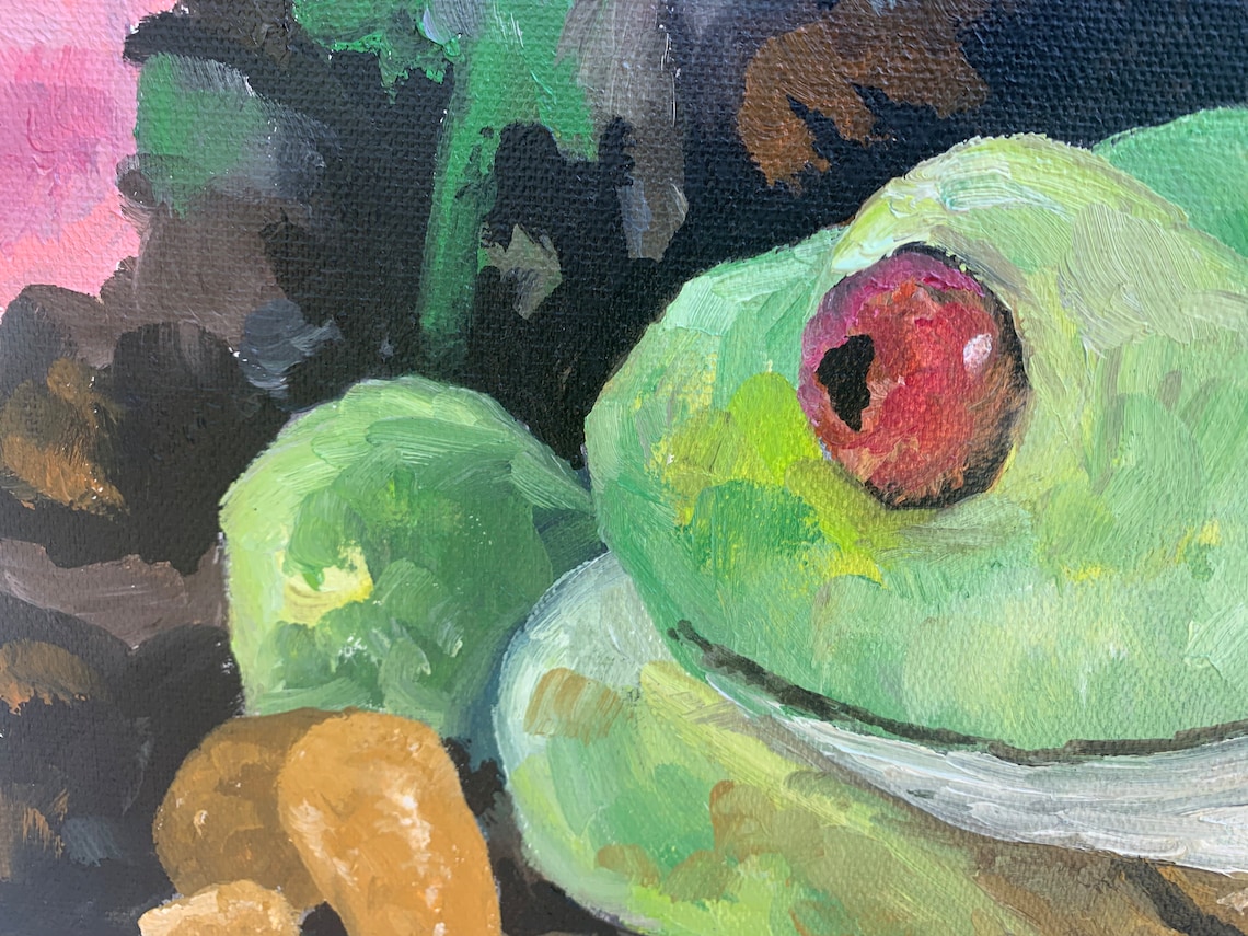 Frog Painting Frog Abstract Painting Frog Oil Painting Frog - Etsy