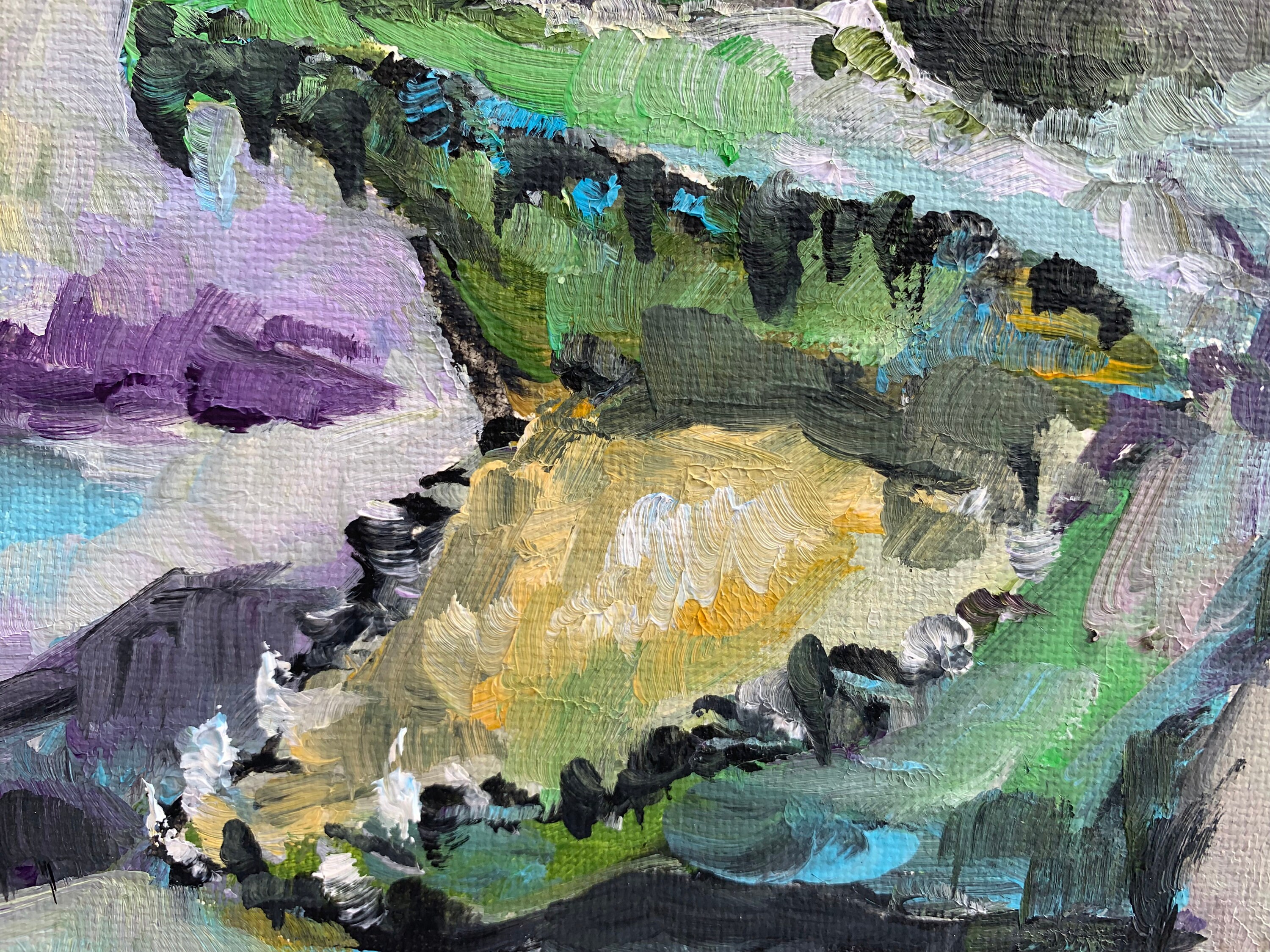 Alligator Painting Alligator Abstract Painting Alligator Oil Painting ...