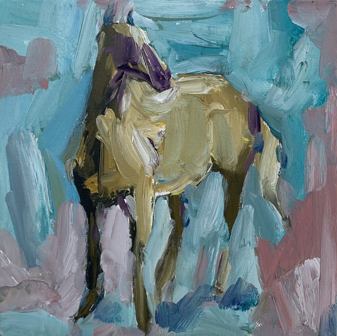 Horse Painting Horse Abstract Painting Horse Oil Painting Horse Wall ...