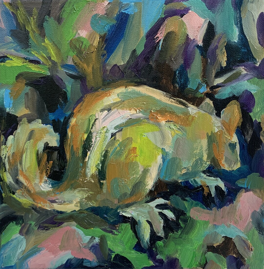 Squirrel Painting Squirrel Abstract Painting Squirrel Oil Painting ...