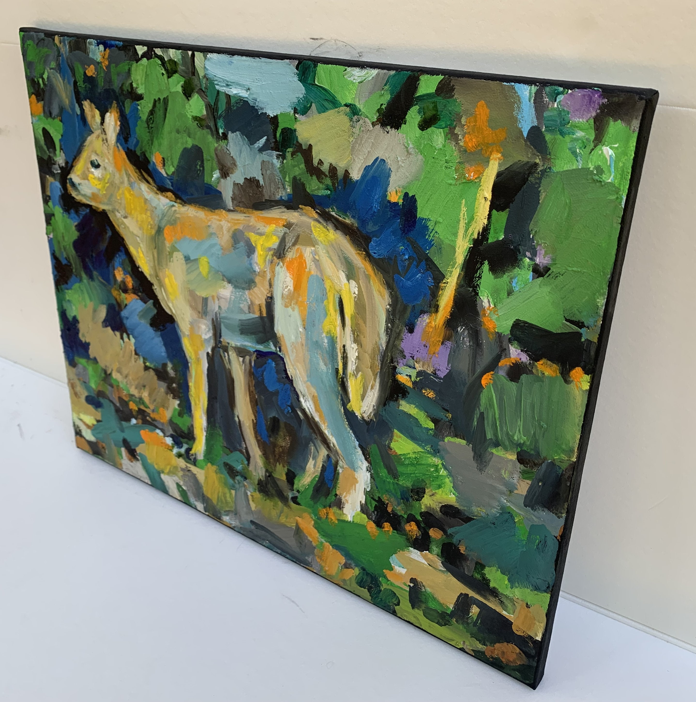 Deer Painting Deer Abstract Painting Deer Oil Painting Deer Wall ...