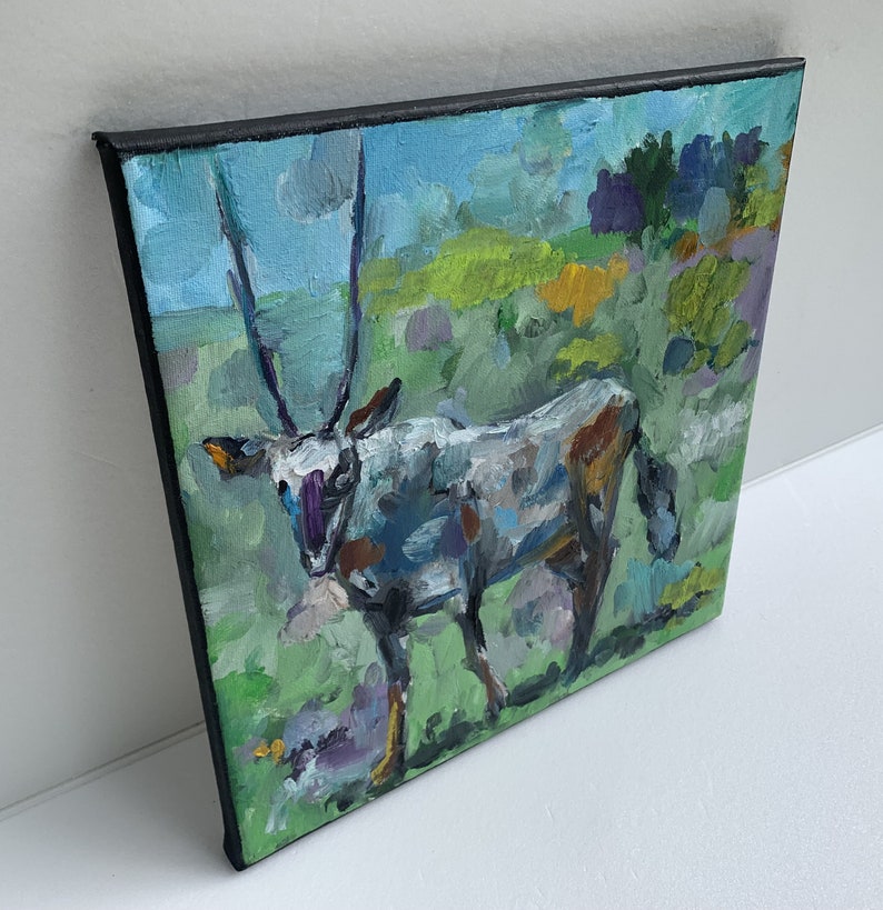 Oryx Painting Oryx Abstract Painting Oryx Oil Painting Oryx Wall ...