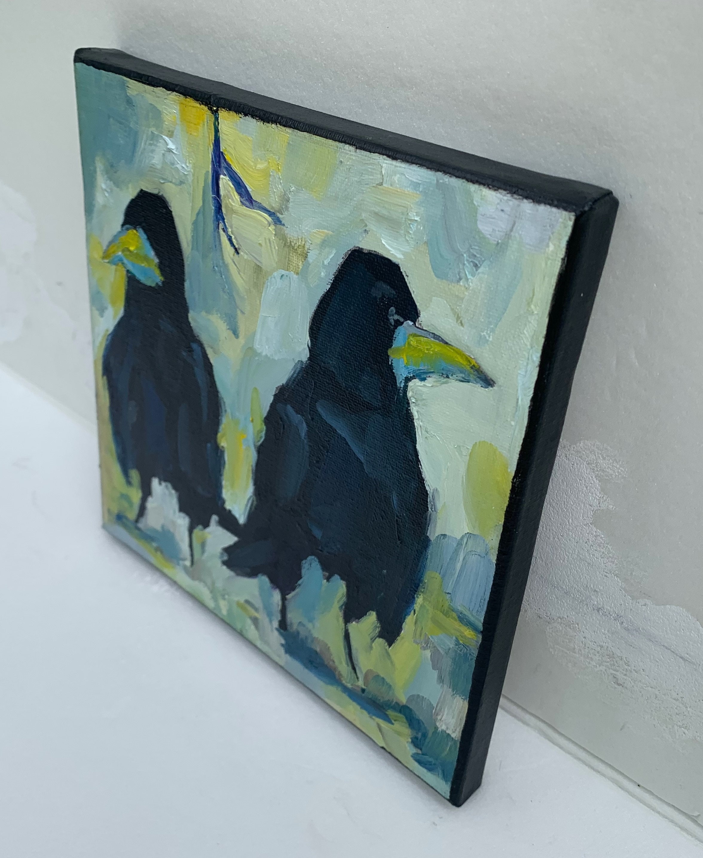 Crow Painting Crow Abstract Painting Crow Oil Painting Crow Wall ...