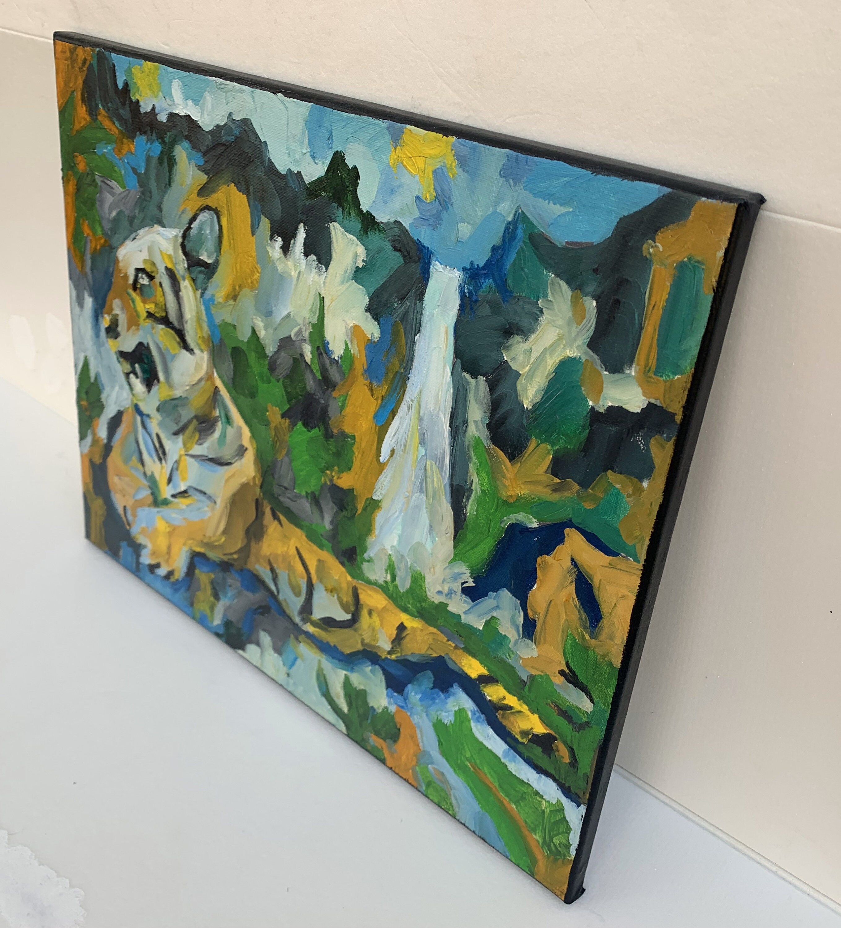 Tiger Painting Tiger Abstract Painting Tiger Oil Painting Tiger Wall ...