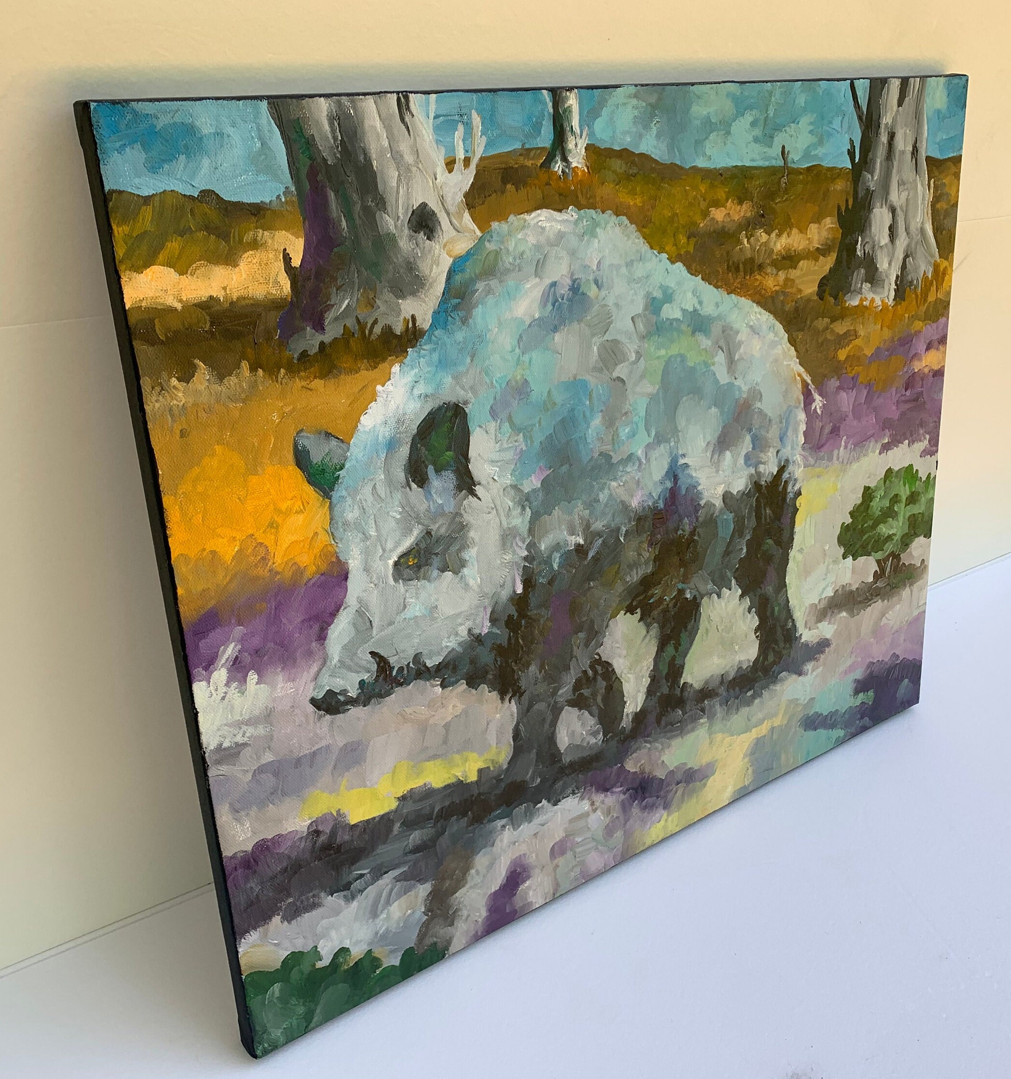 Hog Painting Hog Abstract Painting Hog Oil Painting Hog Wall Painting ...