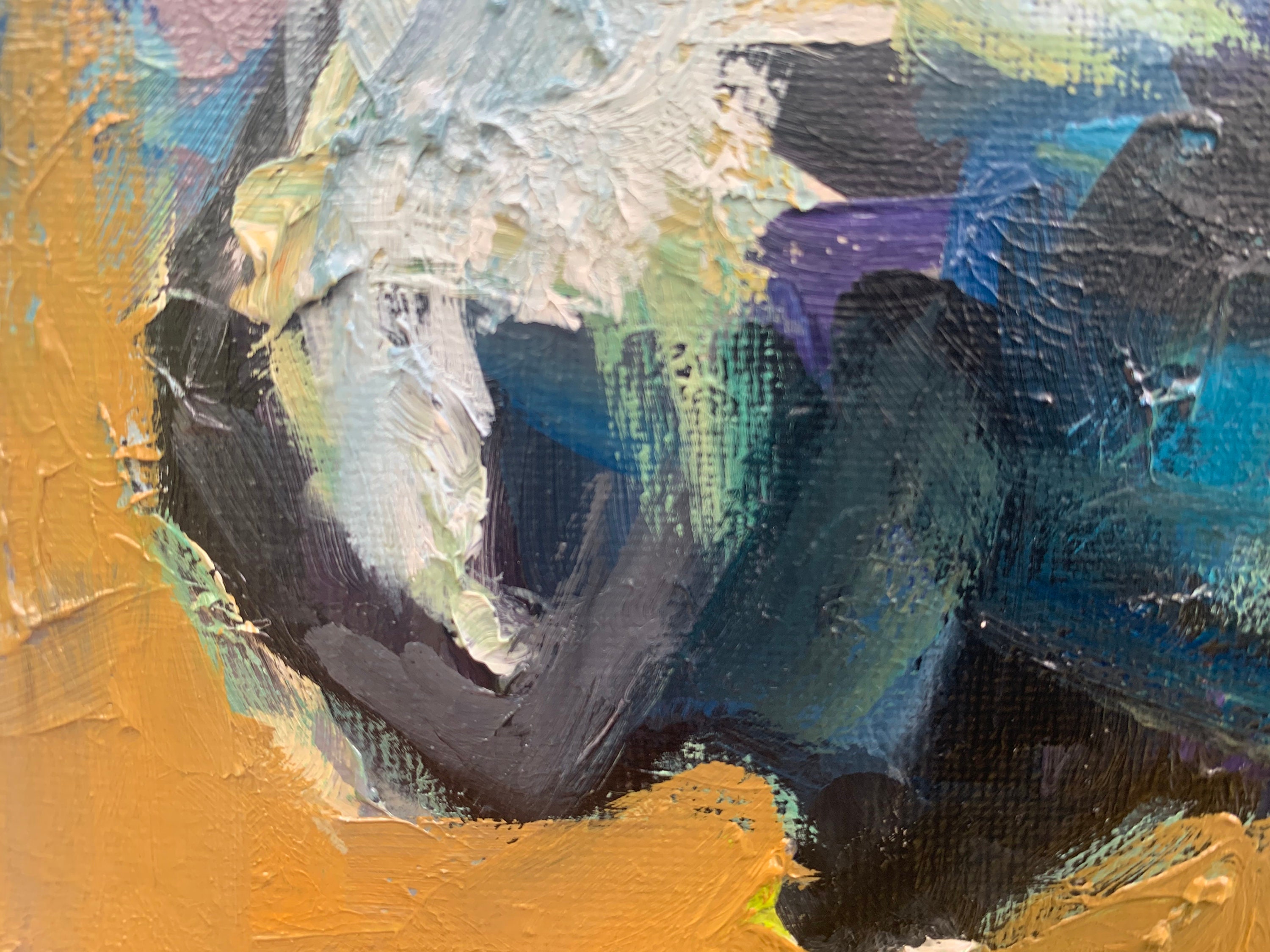 Skunk Painting Skunk Abstract Painting Skunk Oil Painting Skunk Wall ...