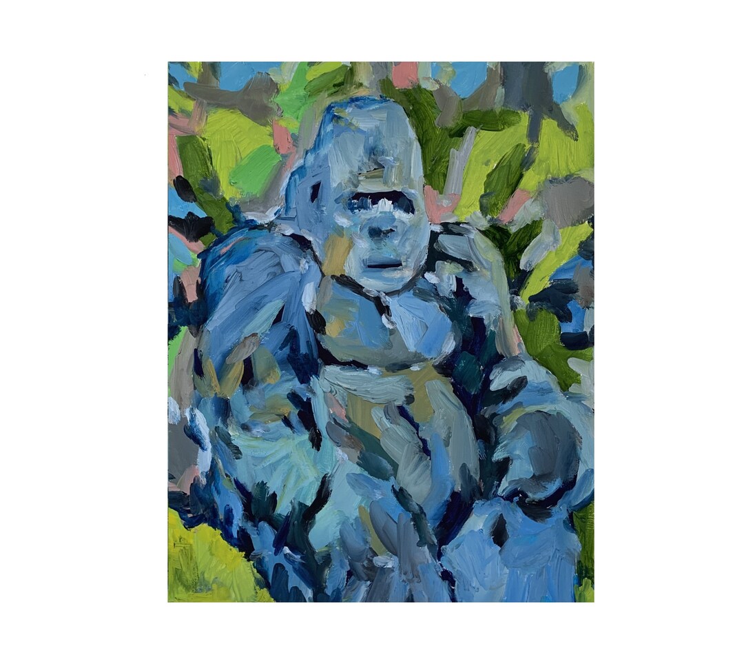 Gorilla Painting Gorilla Abstract Painting Gorilla Oil Painting Gorilla ...