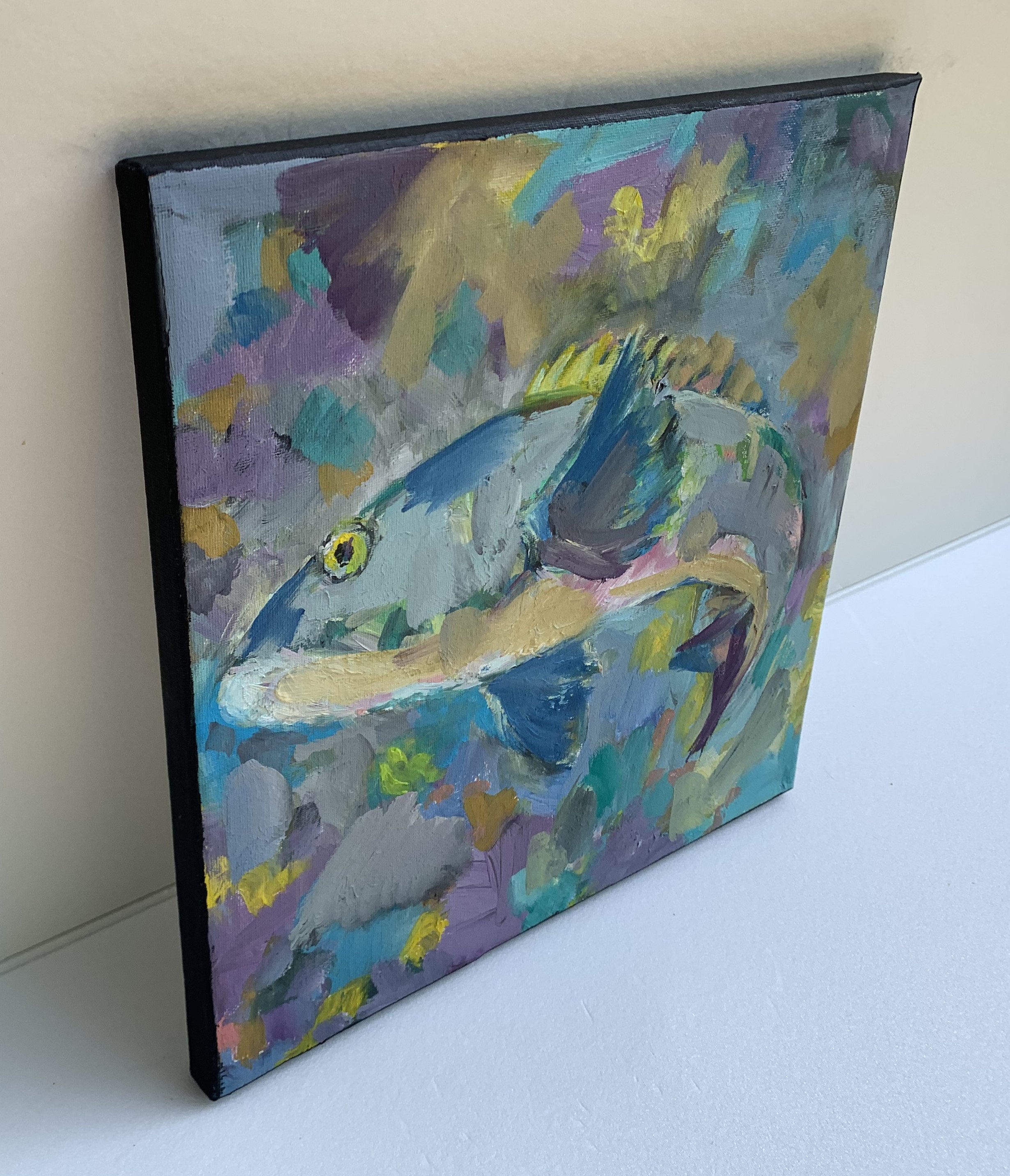 Fish Painting Fish Abstract Painting Fish Oil Painting Fish - Etsy