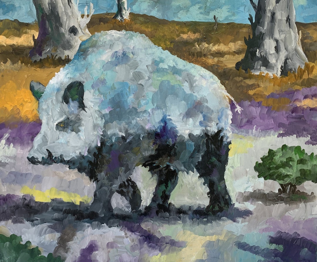 Hog Painting Hog Abstract Painting Hog Oil Painting Hog Wall Painting ...