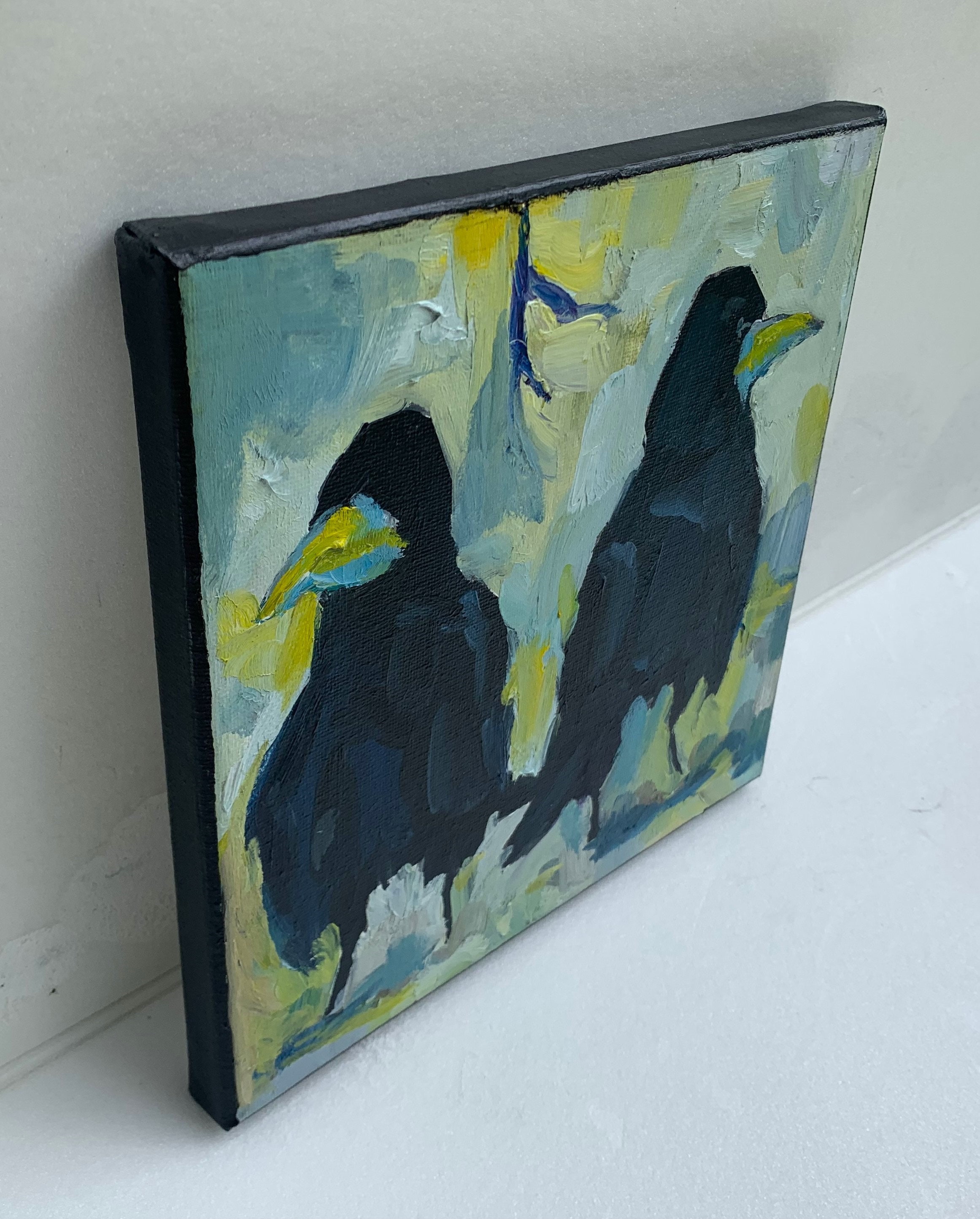 Crow Painting Crow Abstract Painting Crow Oil Painting Crow Wall ...