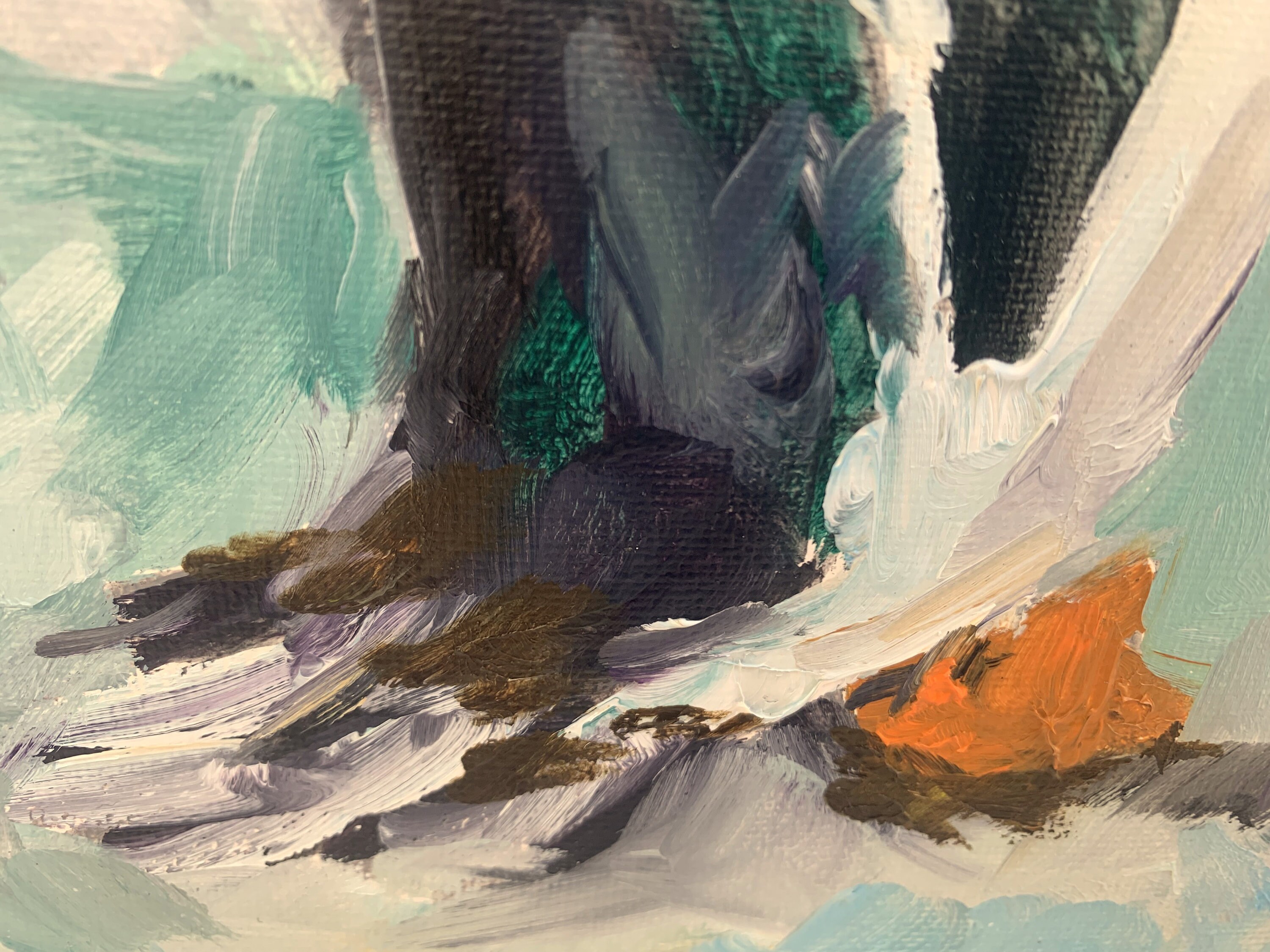 Penguin Painting Penguin Abstract Painting Penguin Oil Painting Penguin ...