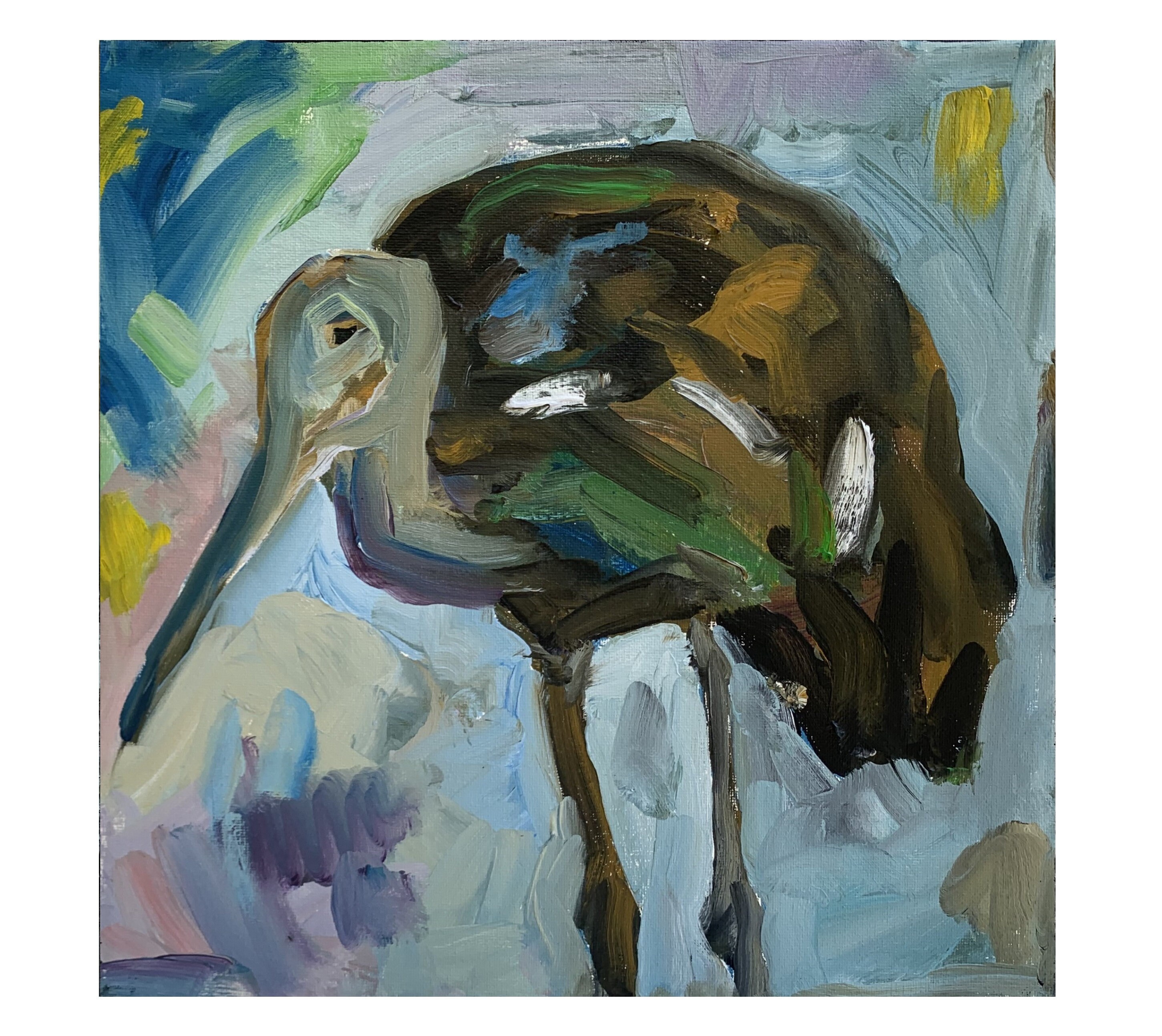 Bird Painting Bird Abstract Painting Bird Oil Painting Bird Wall ...