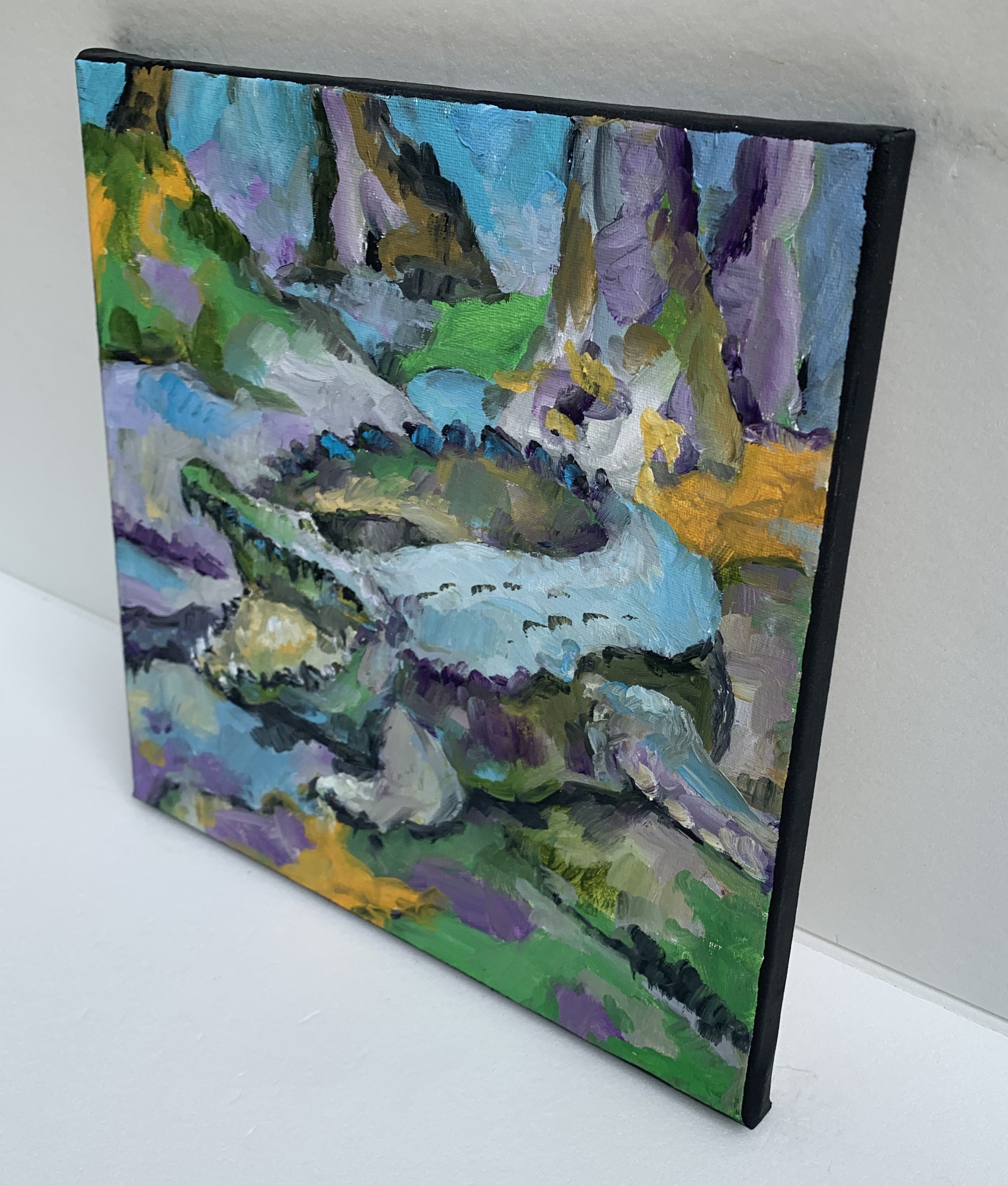 Alligator Painting Alligator Abstract Painting Alligator Oil Painting ...