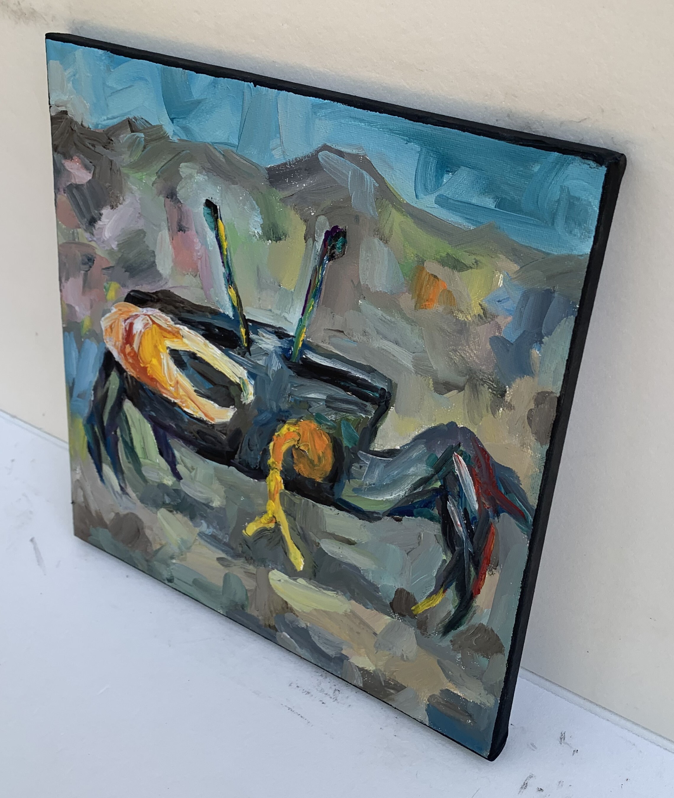 Crab Painting Crab Abstract Painting Crab Oil Painting Crab Wall ...