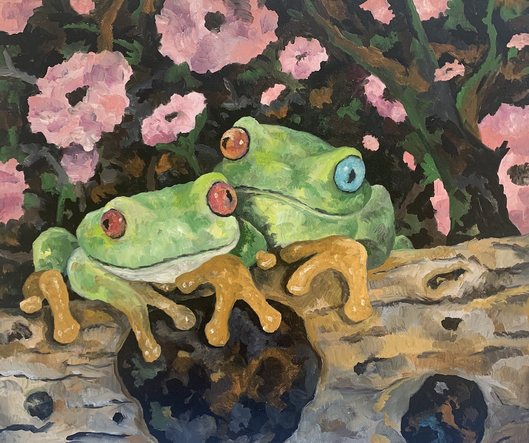 Frog Painting Frog Abstract Painting Frog Oil Painting Frog Etsy frog-painting-frog-abstract-painting-frog-oil-painting-frog-etsy