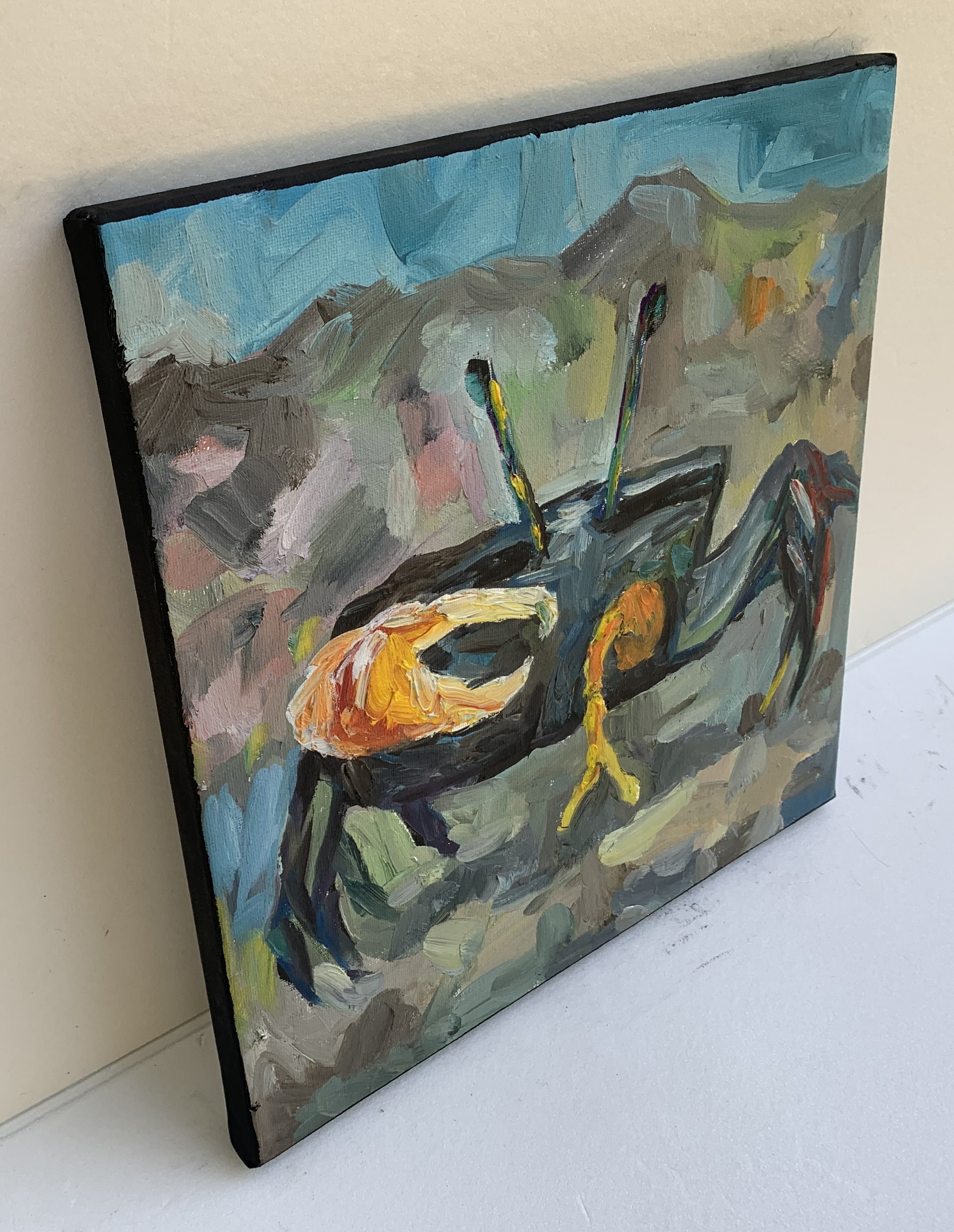 Crab Painting Crab Abstract Painting Crab Oil Painting Crab Wall ...