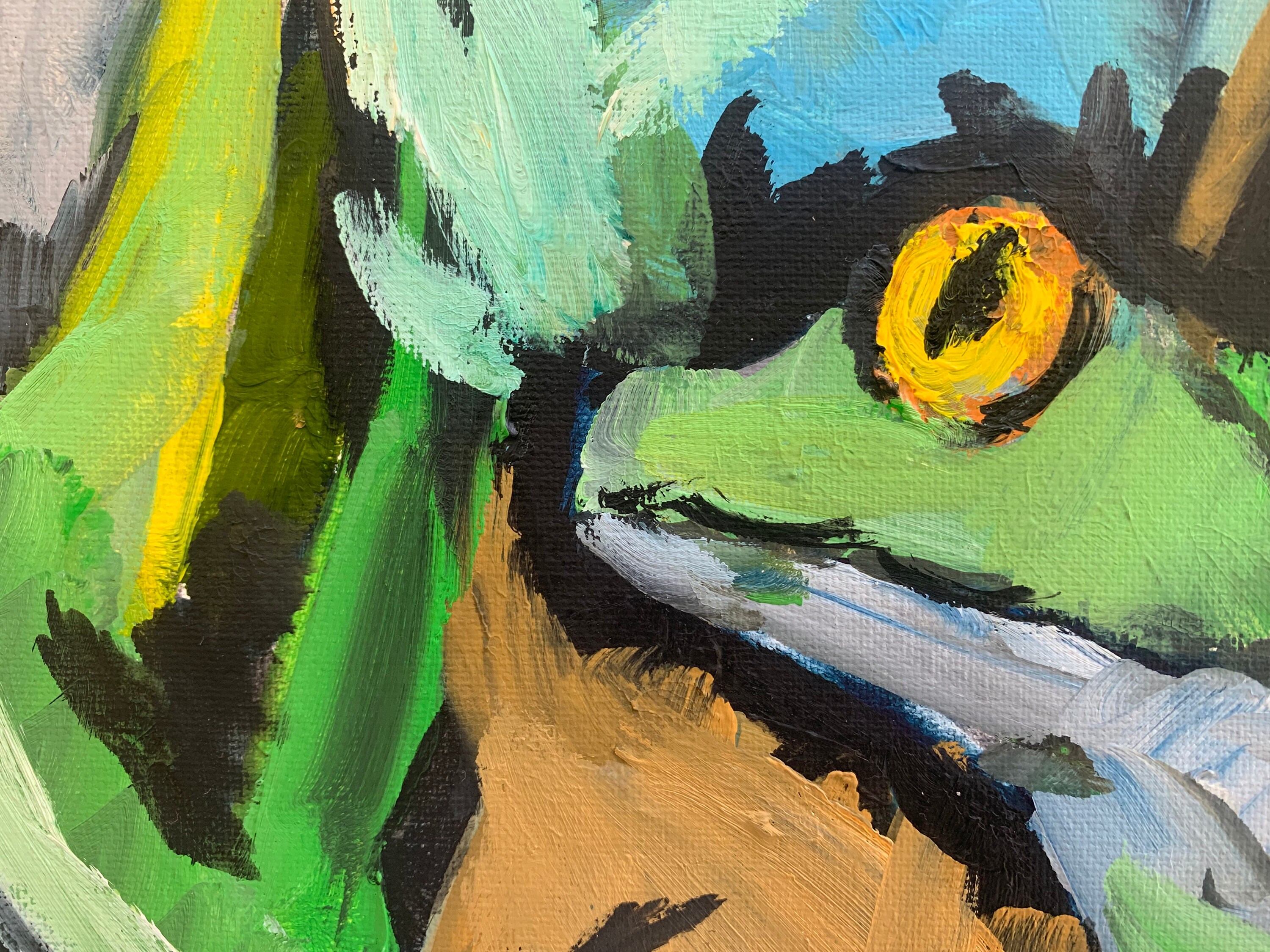 Frog Painting Frog Abstract Painting Frog Oil Painting Frog - Etsy