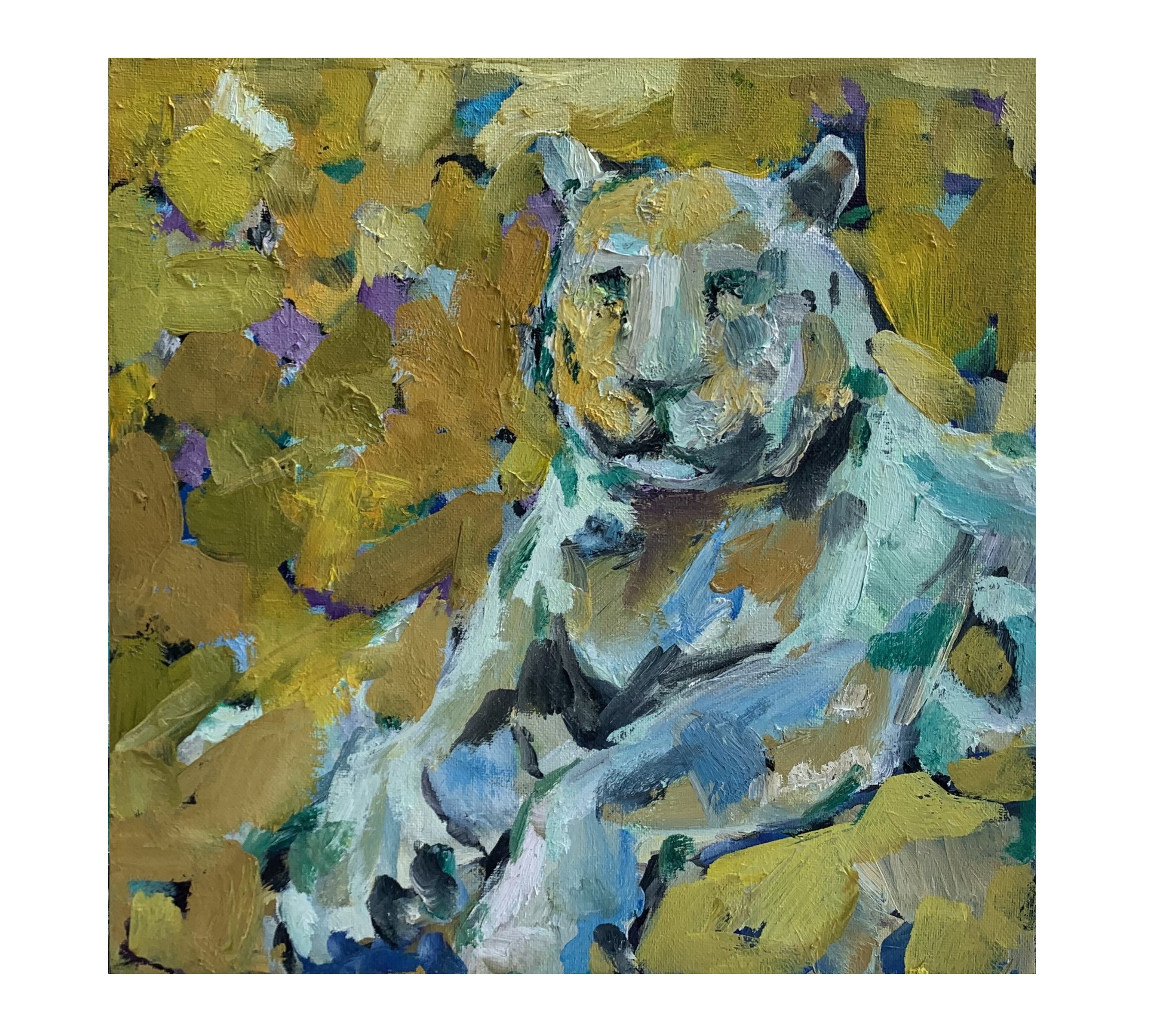 Tiger Painting Tiger Abstract Painting Tiger Oil Painting Tiger Wall ...