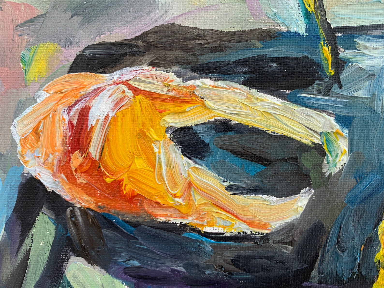 Crab Painting Crab Abstract Painting Crab Oil Painting Crab Wall ...