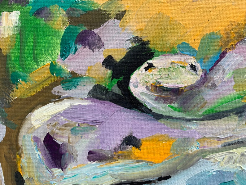 Snake Art Snake Abstract Painting Snake Oil Painting Snake Wall ...