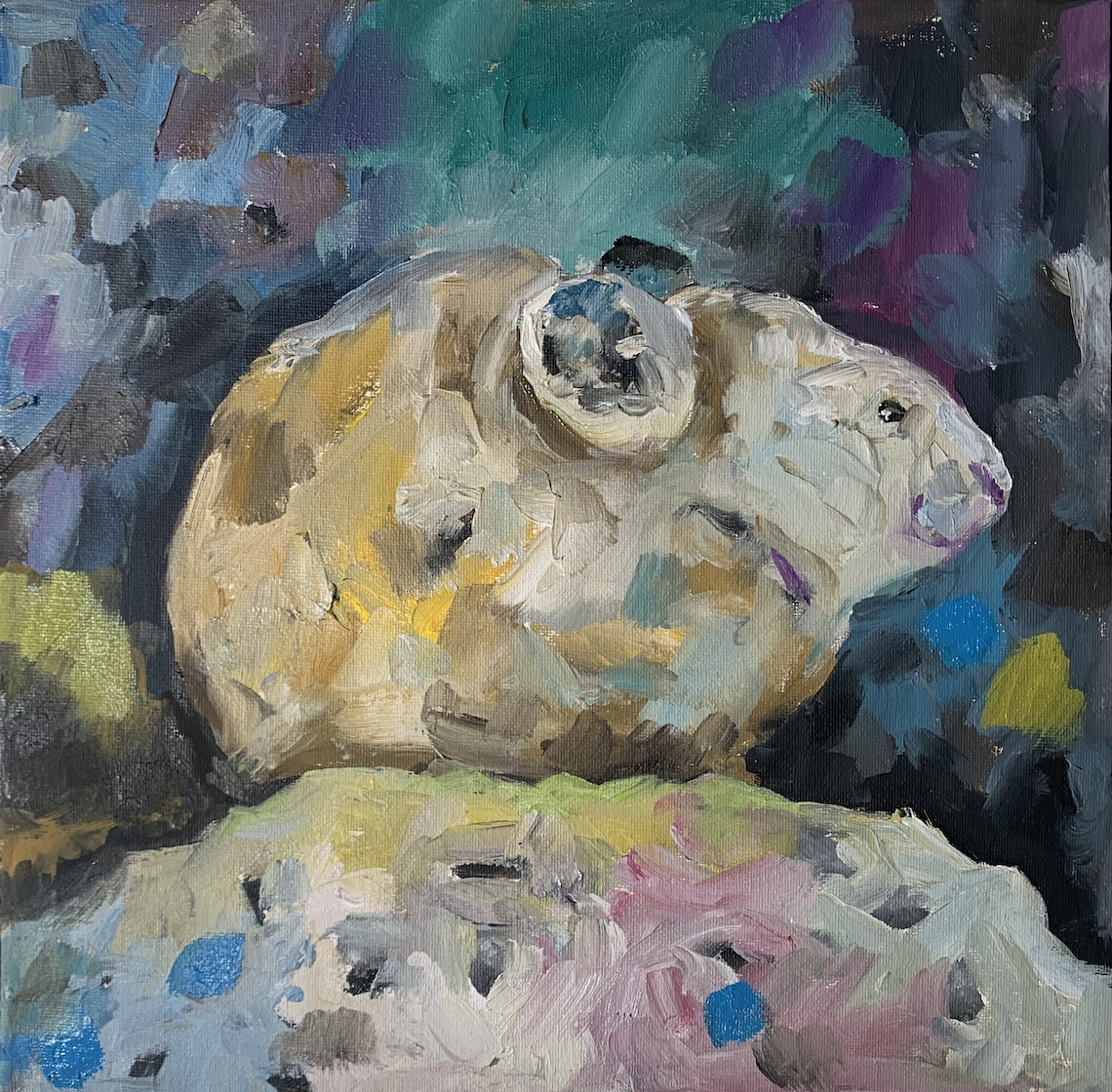 Mouse Painting Mouse Abstract Painting Mouse Oil Painting - Etsy