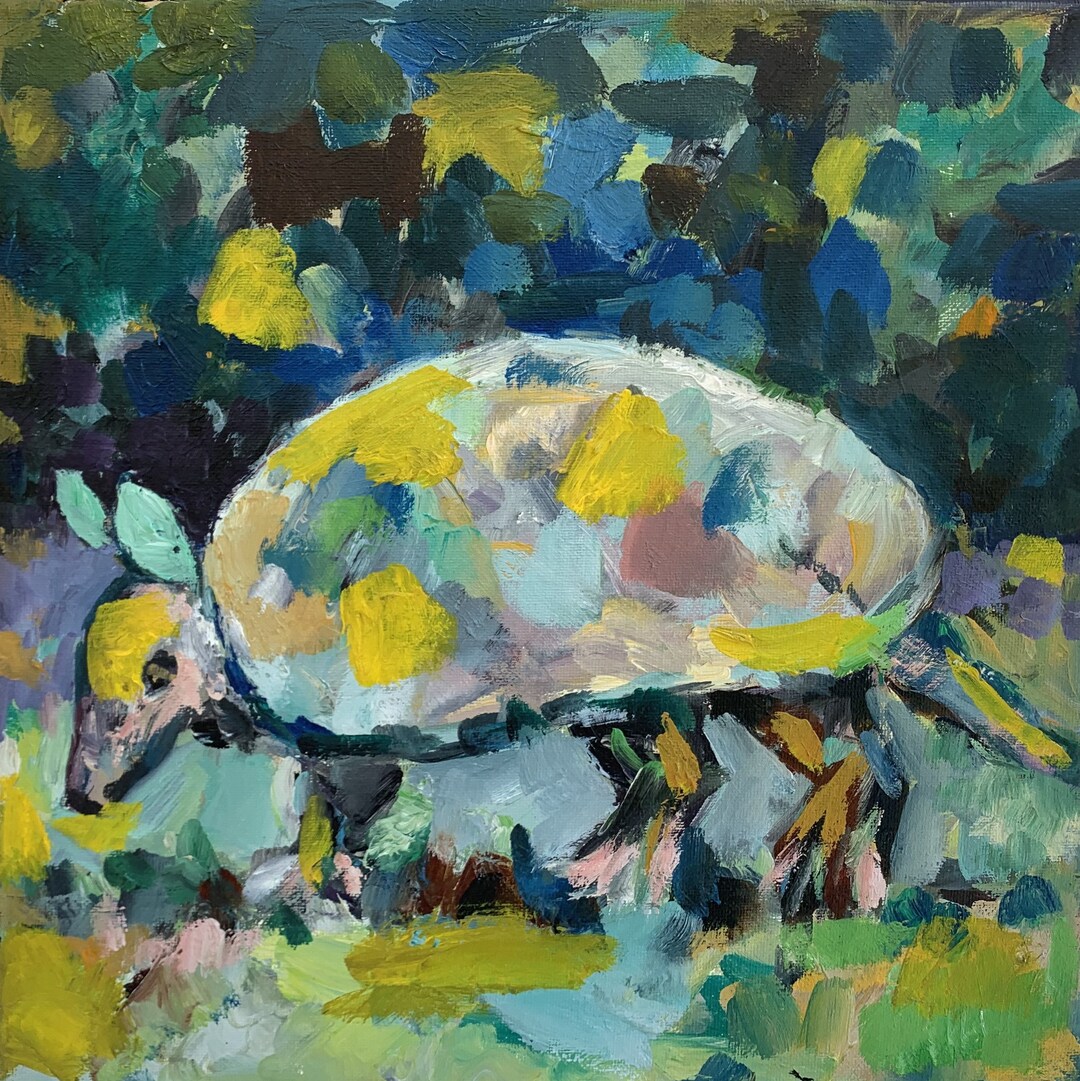 Armadillo Painting Armadillo Abstract Painting Armadillo Oil Painting Armadillo Wall Painting ...