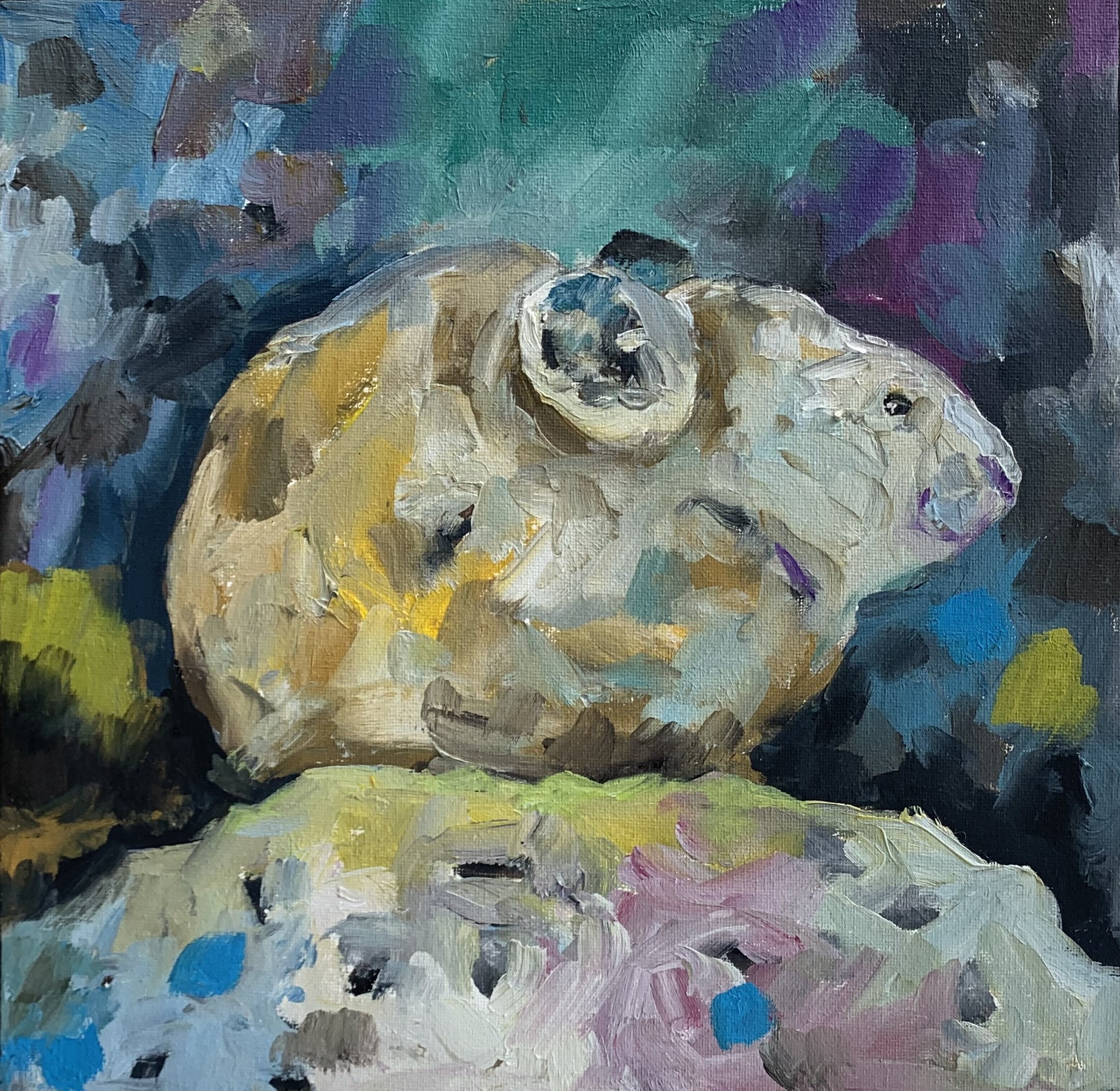 Mouse Painting Mouse Abstract Painting Mouse Oil Painting Mouse Wall ...