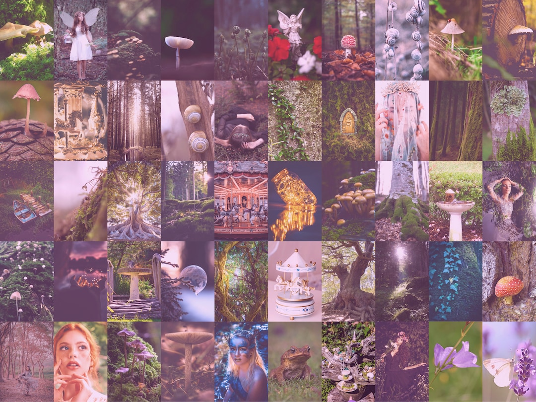 Fairycore Collage Kit Wall Collage Kit Fairy Wall Art - Etsy Finland