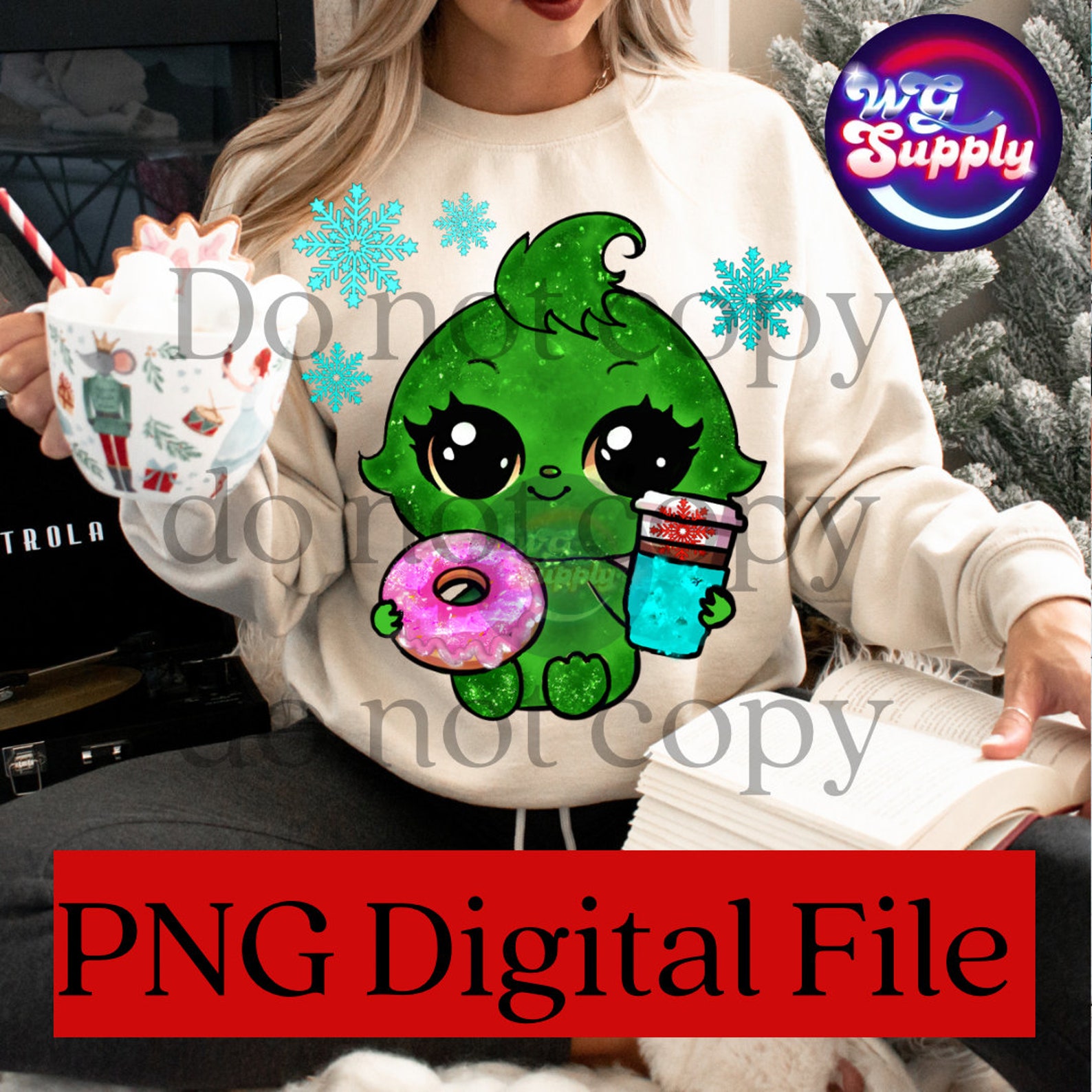 Cute Grinch Babe PNG File Funny Grinch Png Grinch - Etsy