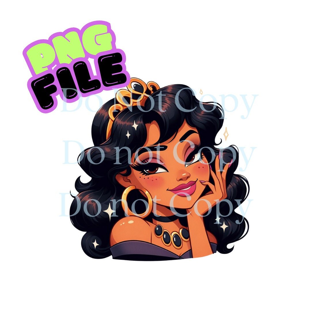 CHICANA Princess PNG , Girl Princess,pretty Girl, Doll Girl - Etsy