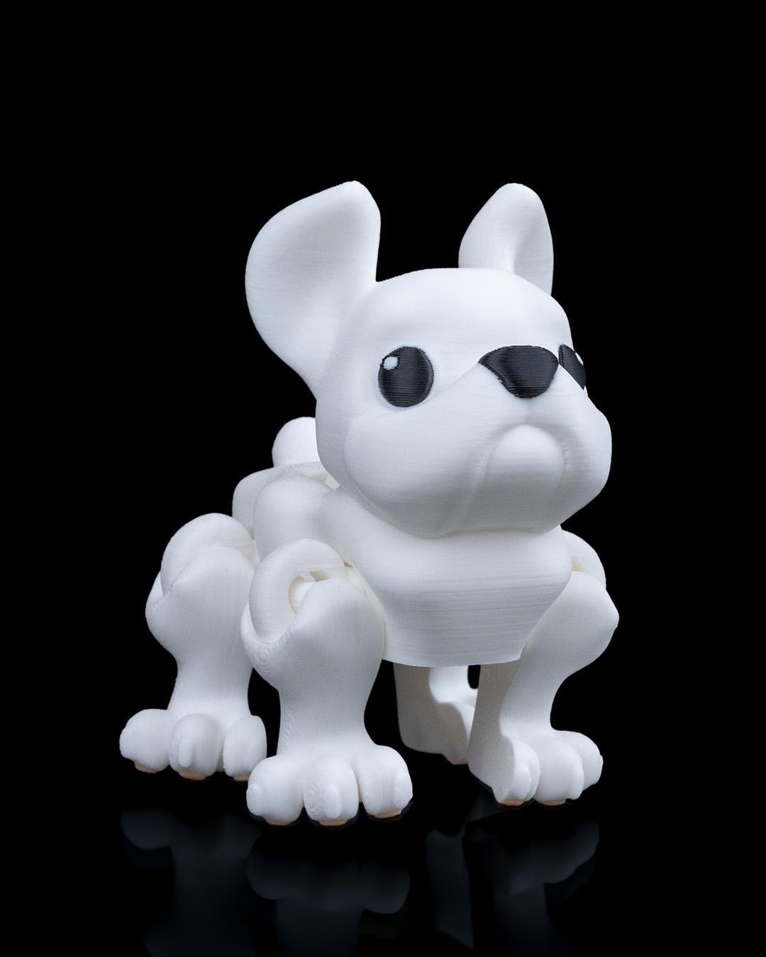 Customizable 3D Printed French Bulldog, Articulated French Bulldog ...