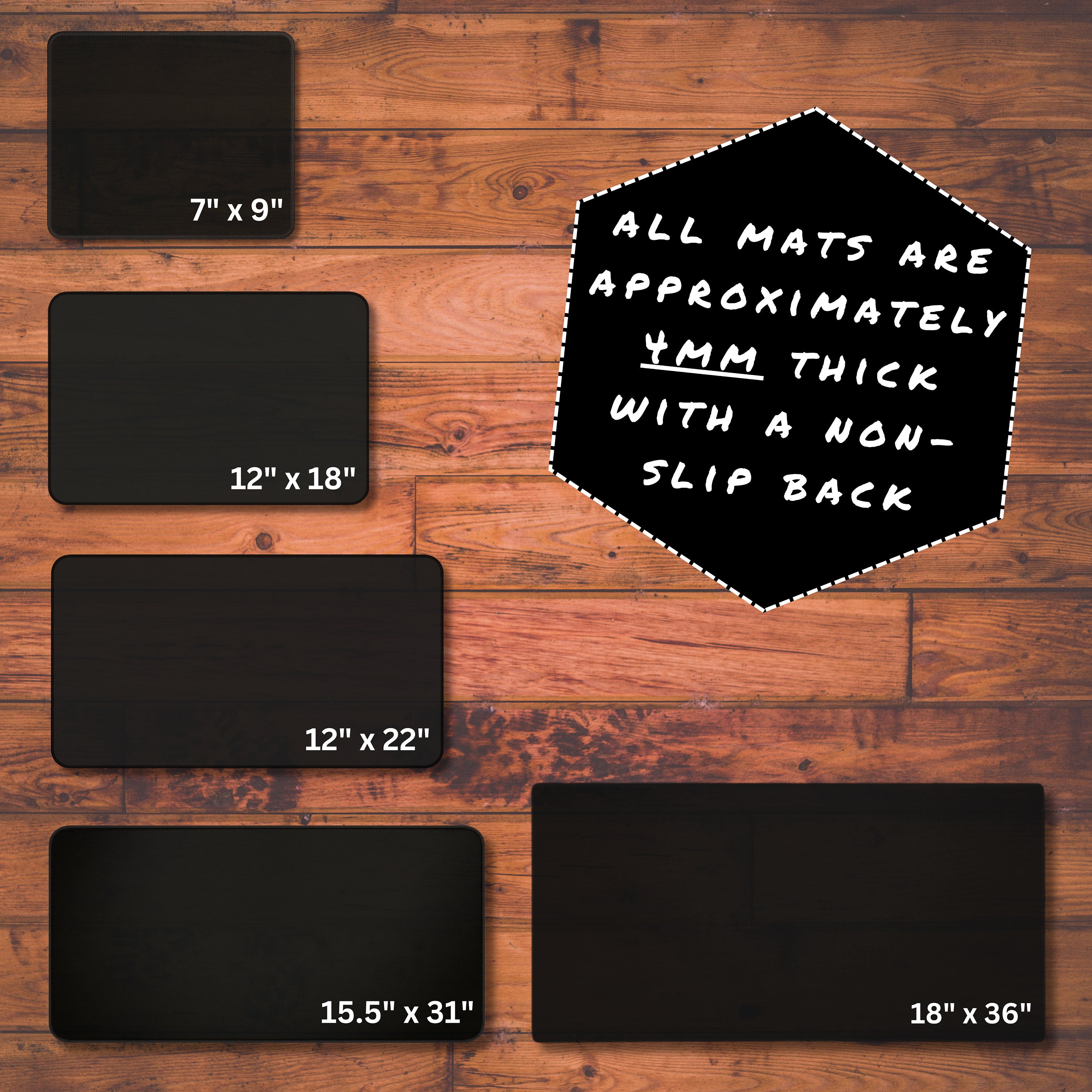 DM77 - Blue Splatter | Sizes up to 36in X 18in | Gift for Gamer, Gift ...