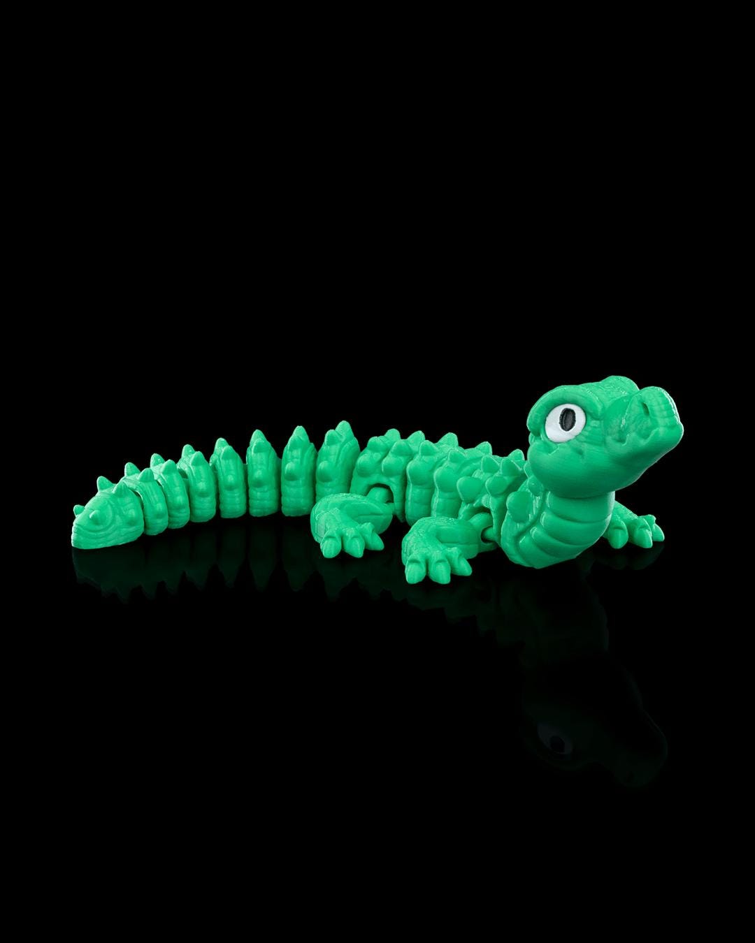 Customizable 3D Printed Flexi Gator, Articulated Alligator Fidget Toy ...
