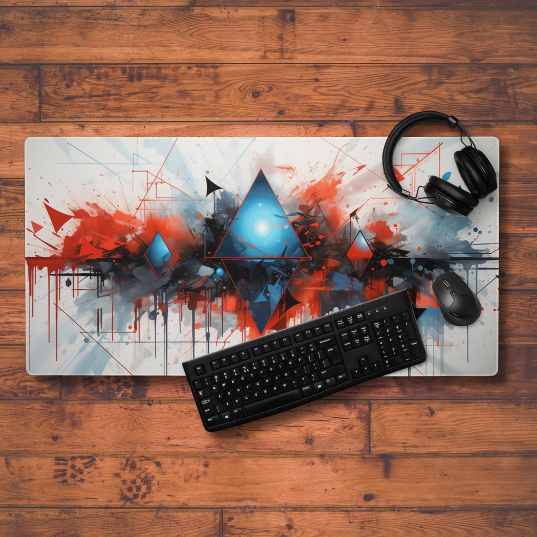 DM119 - Triangle Splatter | Sizes up to 36in X 18in | Gift for Gamer ...